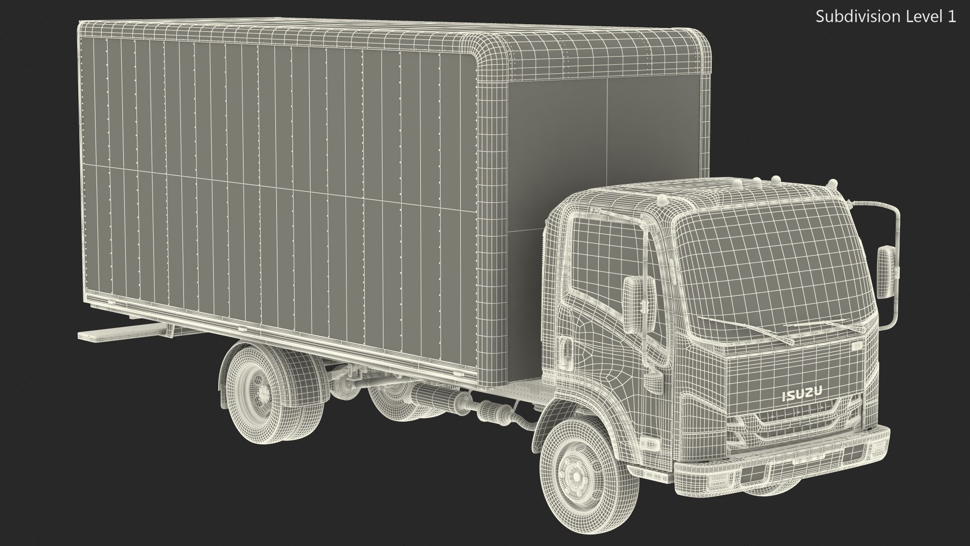 Box truck isuzu npr 3D model - TurboSquid 1249773