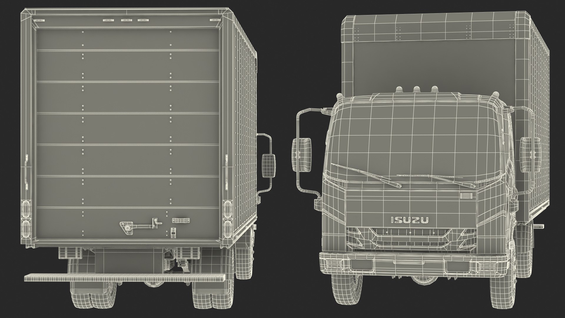 Box truck isuzu npr 3D model - TurboSquid 1249773