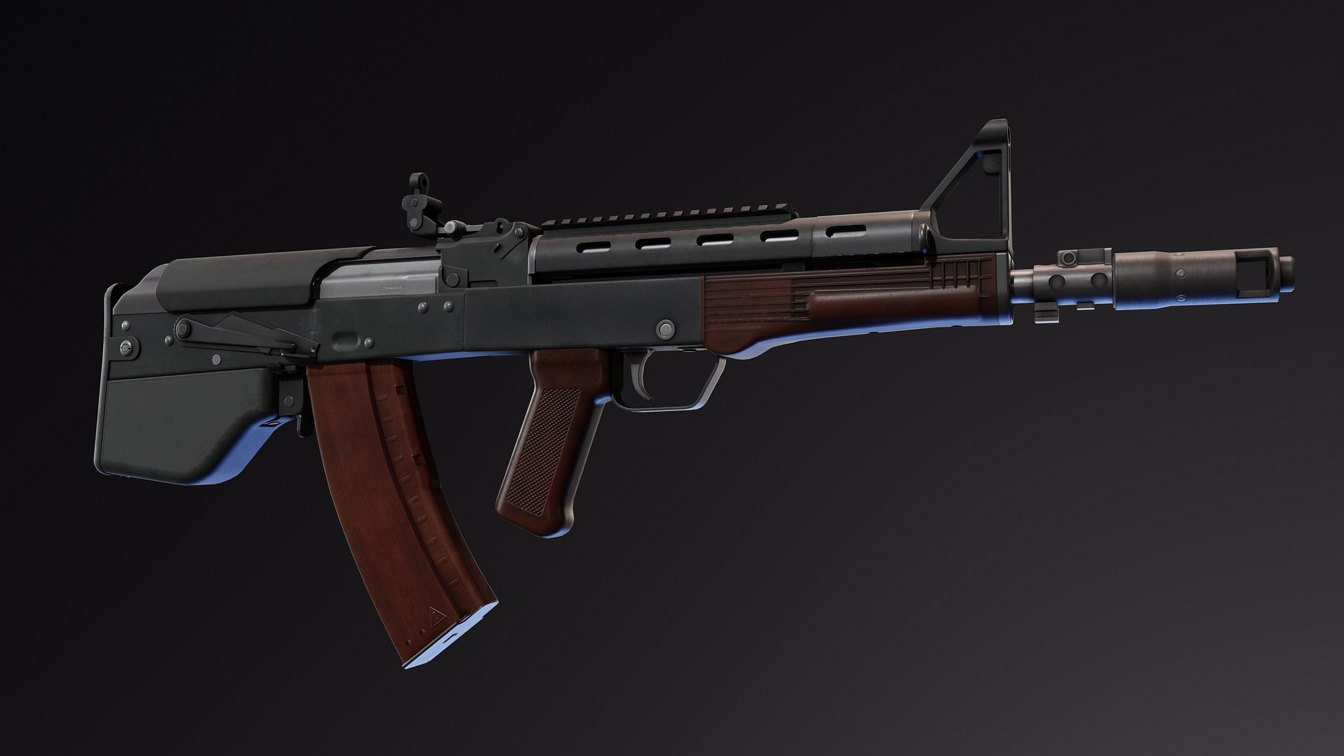 Vepr Bullpup Rifle 3D Model - TurboSquid 2391806
