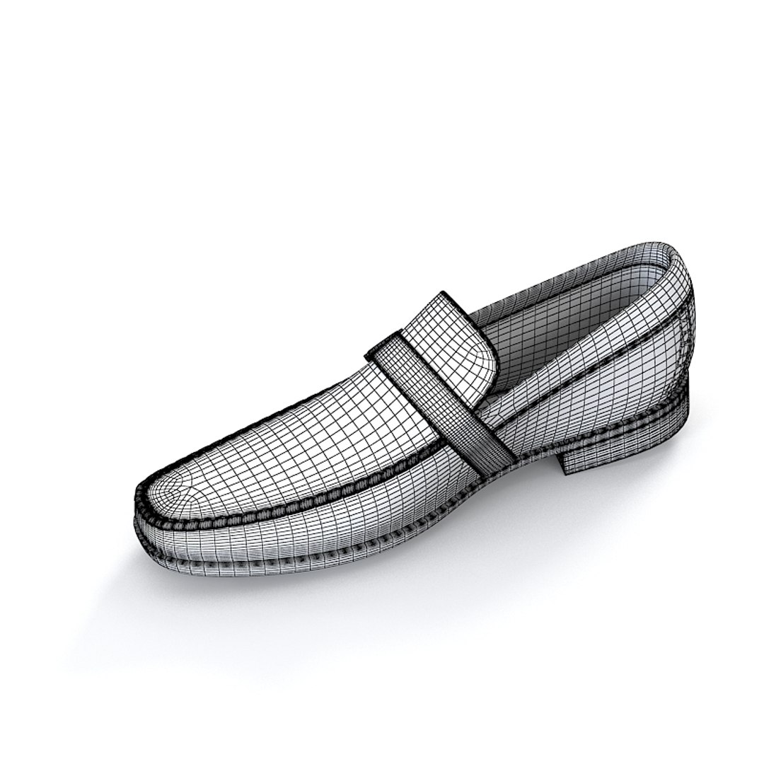 Loafer Shoes 3d Model