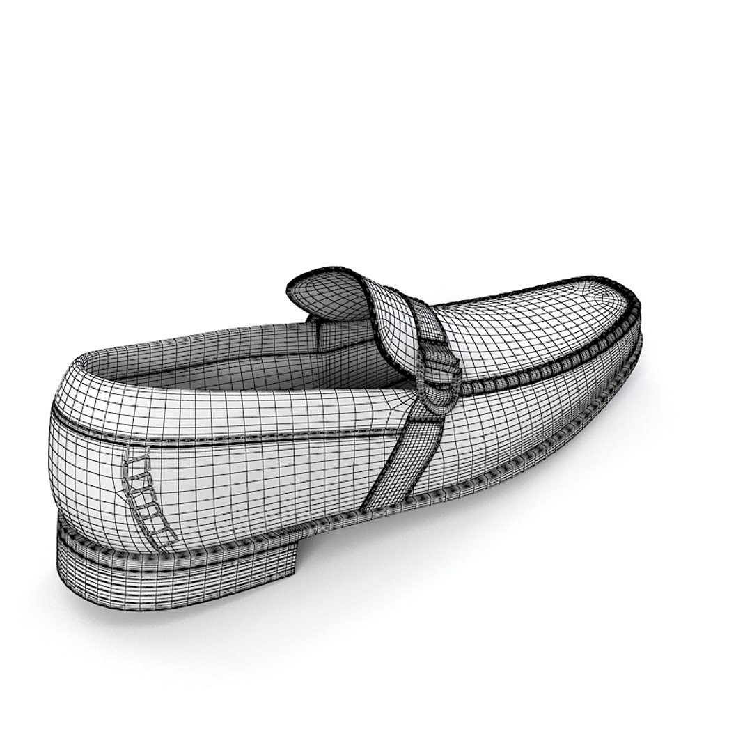 Loafer Shoes 3d Model