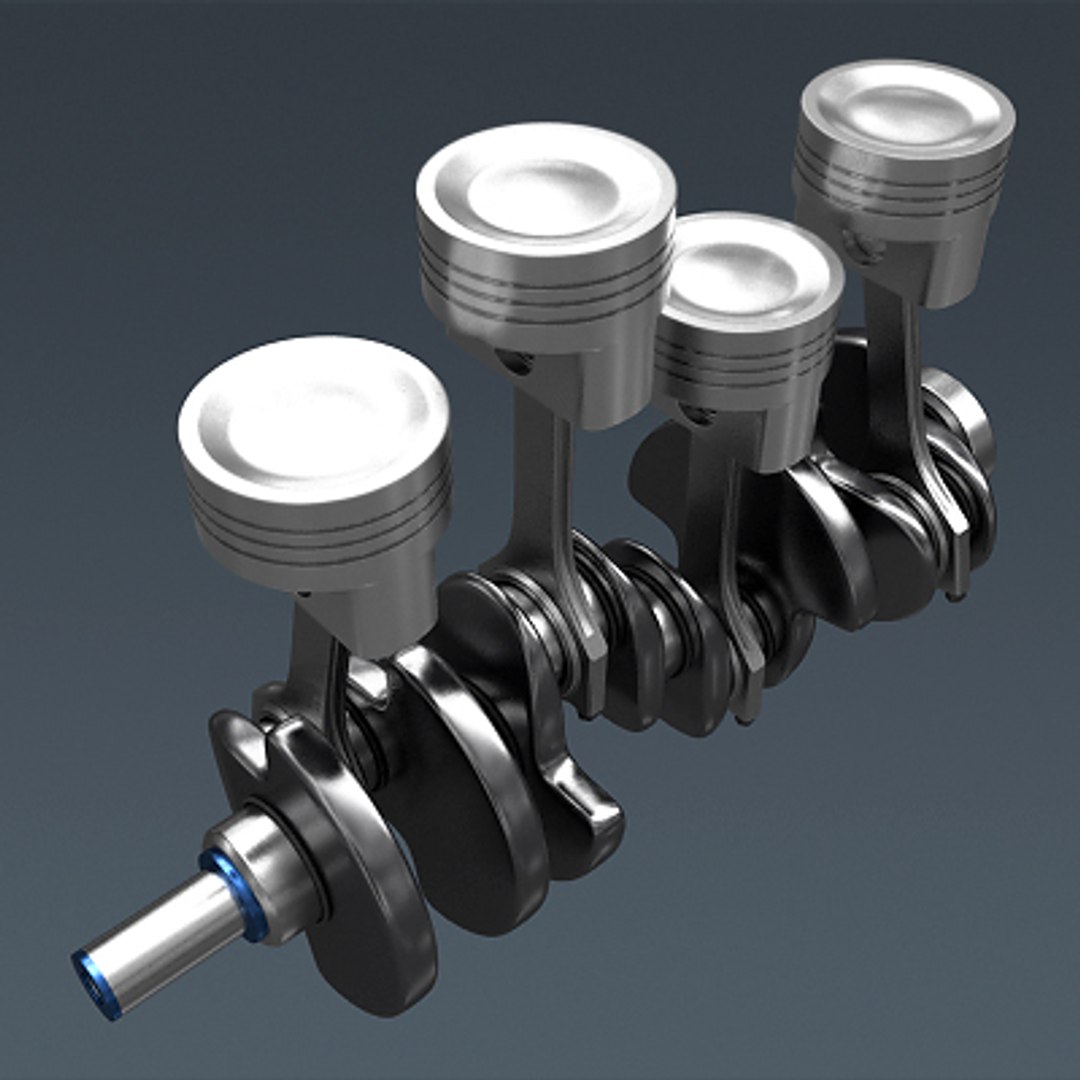 Animation Engine Cylinders 3d Model