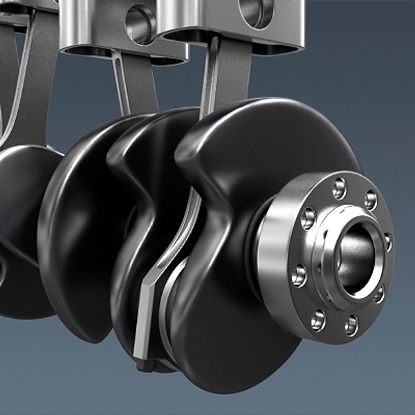 animation engine cylinders 3d model