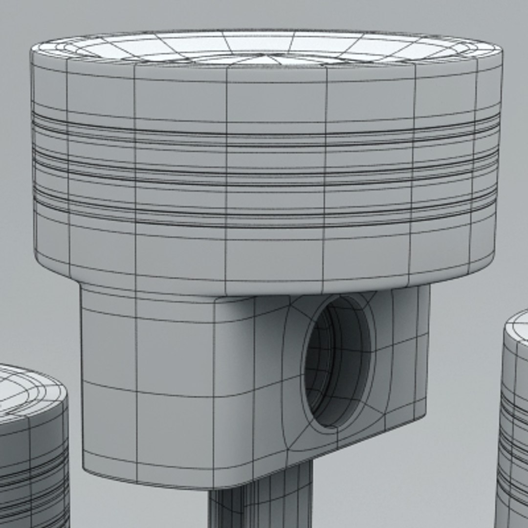 Animation Engine Cylinders 3d Model