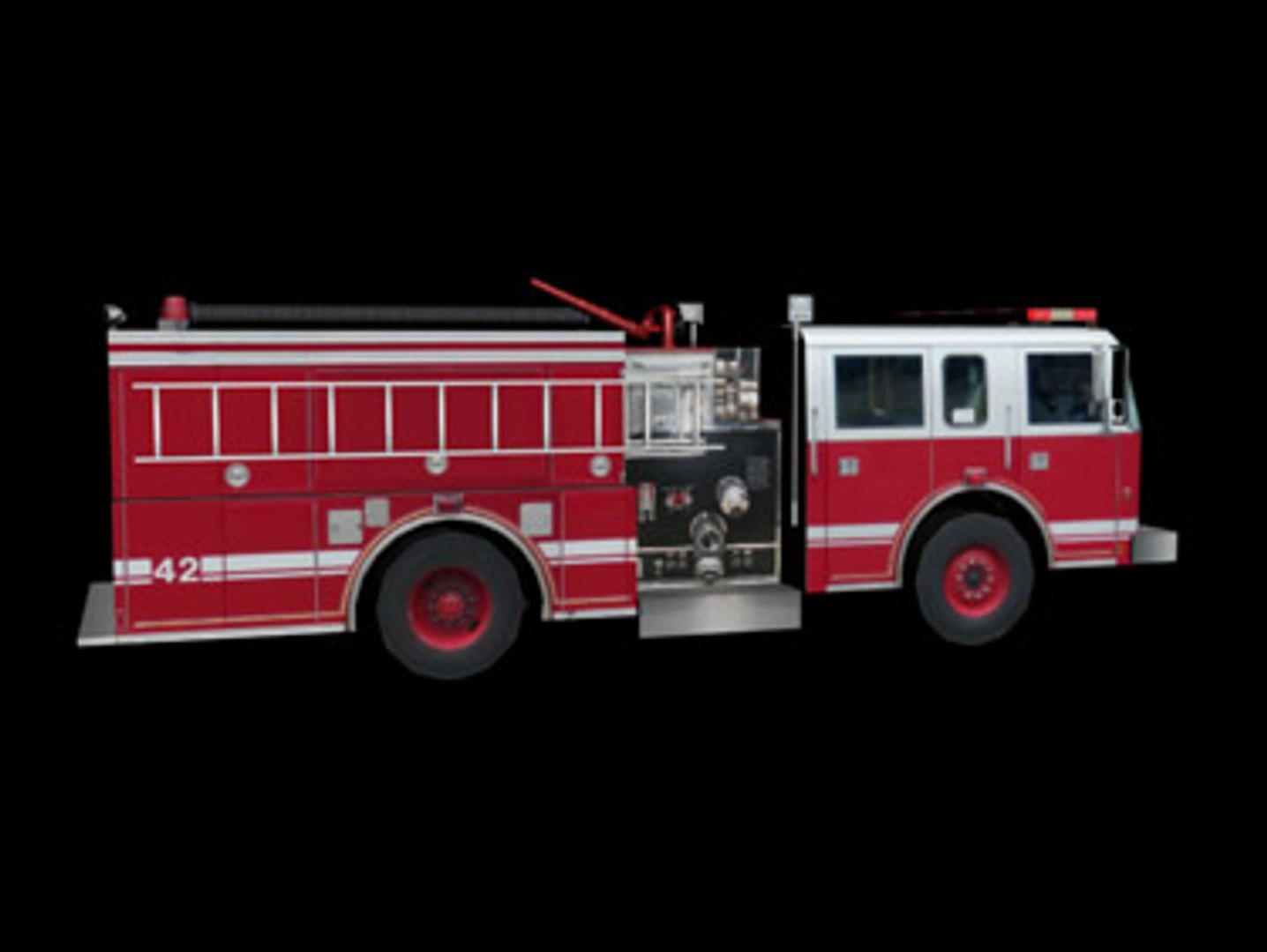 Low-poly Engine 3d Model