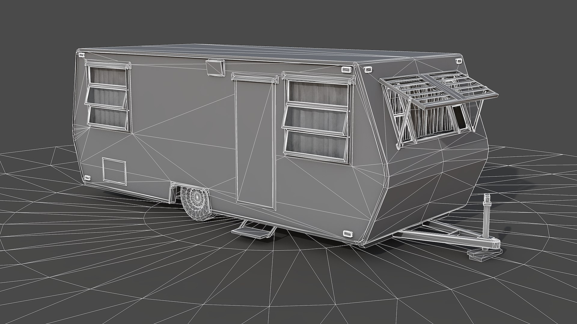 Caravan Trailer House 3D Model - TurboSquid 1586282