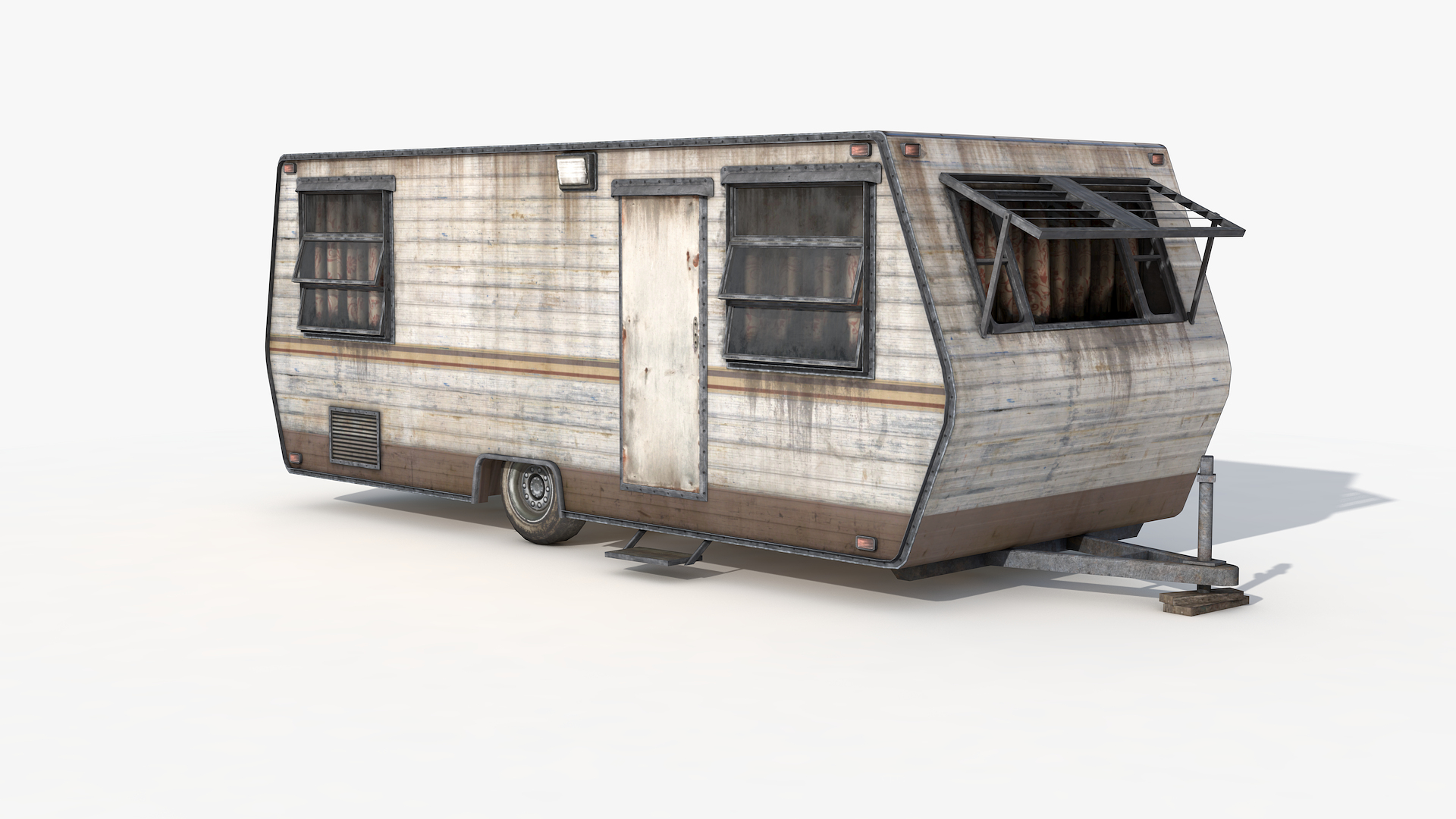 Caravan Trailer House 3D Model - TurboSquid 1586282