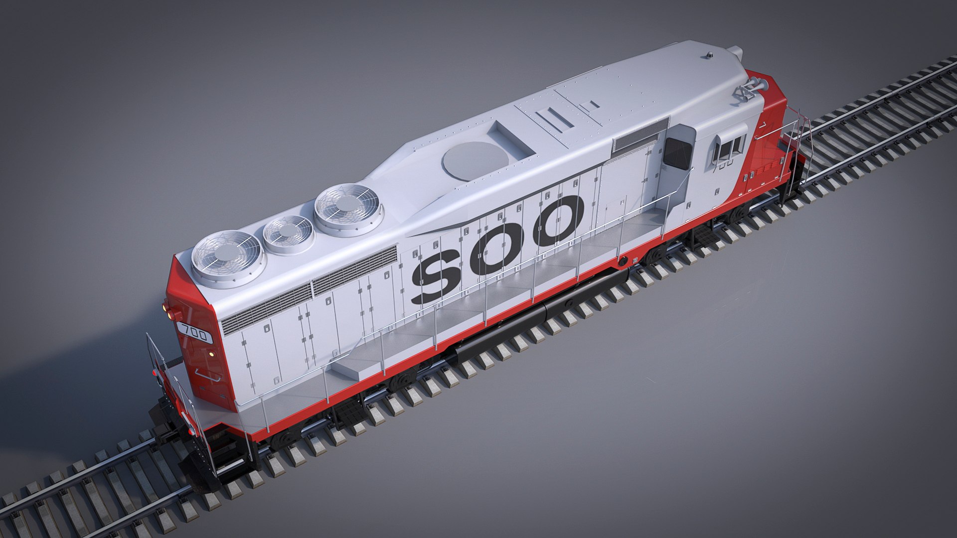 3D Locomotive Soo Line Gp - TurboSquid 1188168
