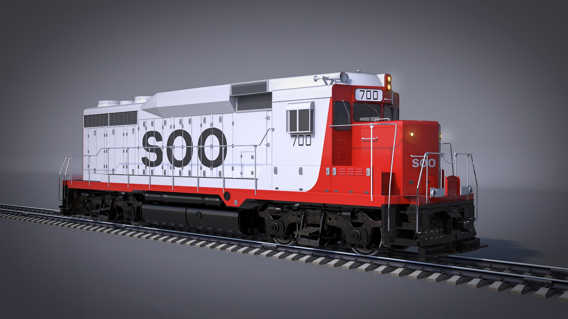 3D Locomotive Soo Line Gp - TurboSquid 1188168