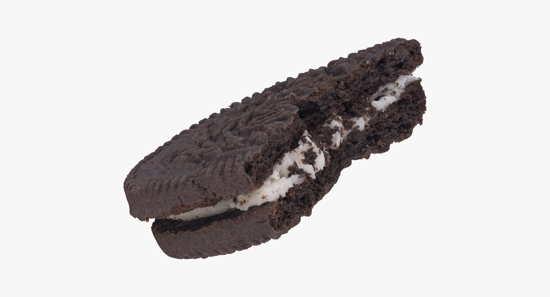 Oreo Cookie 01 Bitten 3D Model - TurboSquid 1542302