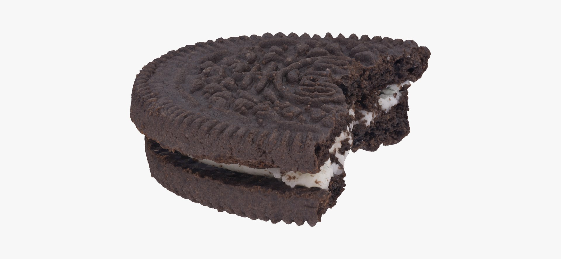 Oreo Cookie 01 Bitten 3D Model - TurboSquid 1542302