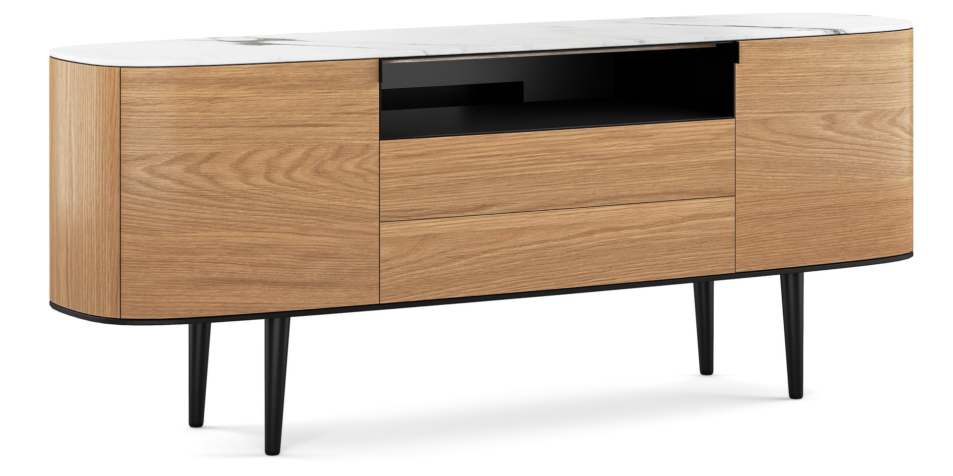Poliform Symphony Wood Sideboard Low-Poly 3D Model - TurboSquid 2347499
