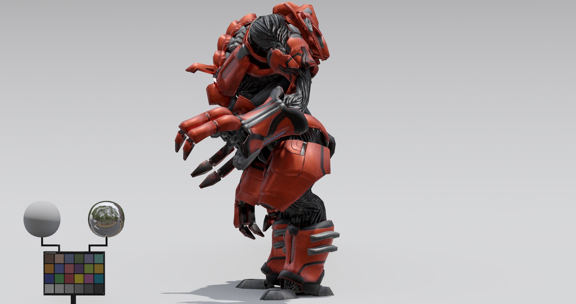 3D Giant droid mecha robot - rigged model - TurboSquid 2085644