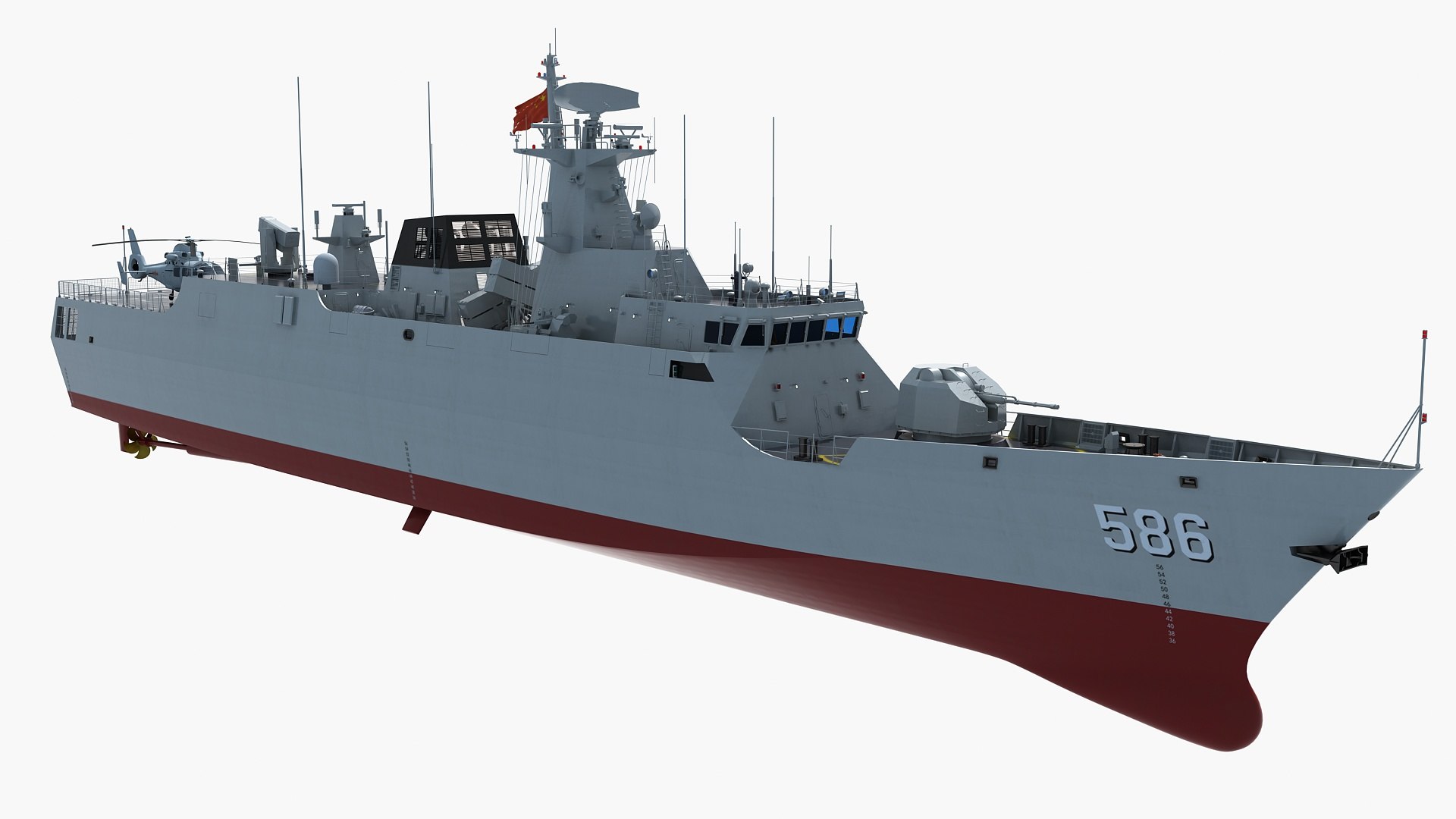 Chinese Navy Type 054A 056 Corvette 3D model - TurboSquid 1940519