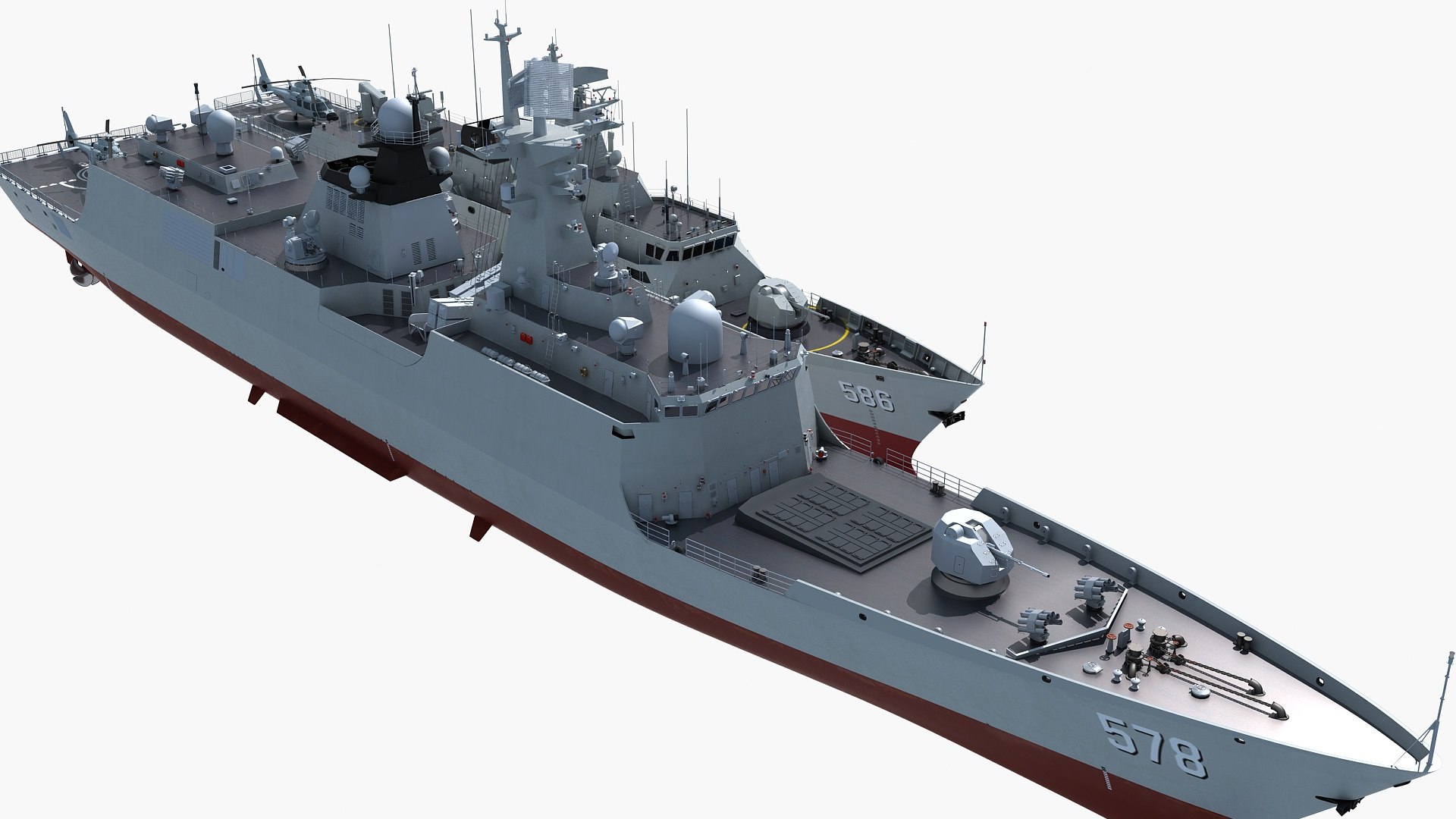 Chinese Navy Type 054A 056 Corvette 3D Model - TurboSquid 1940519