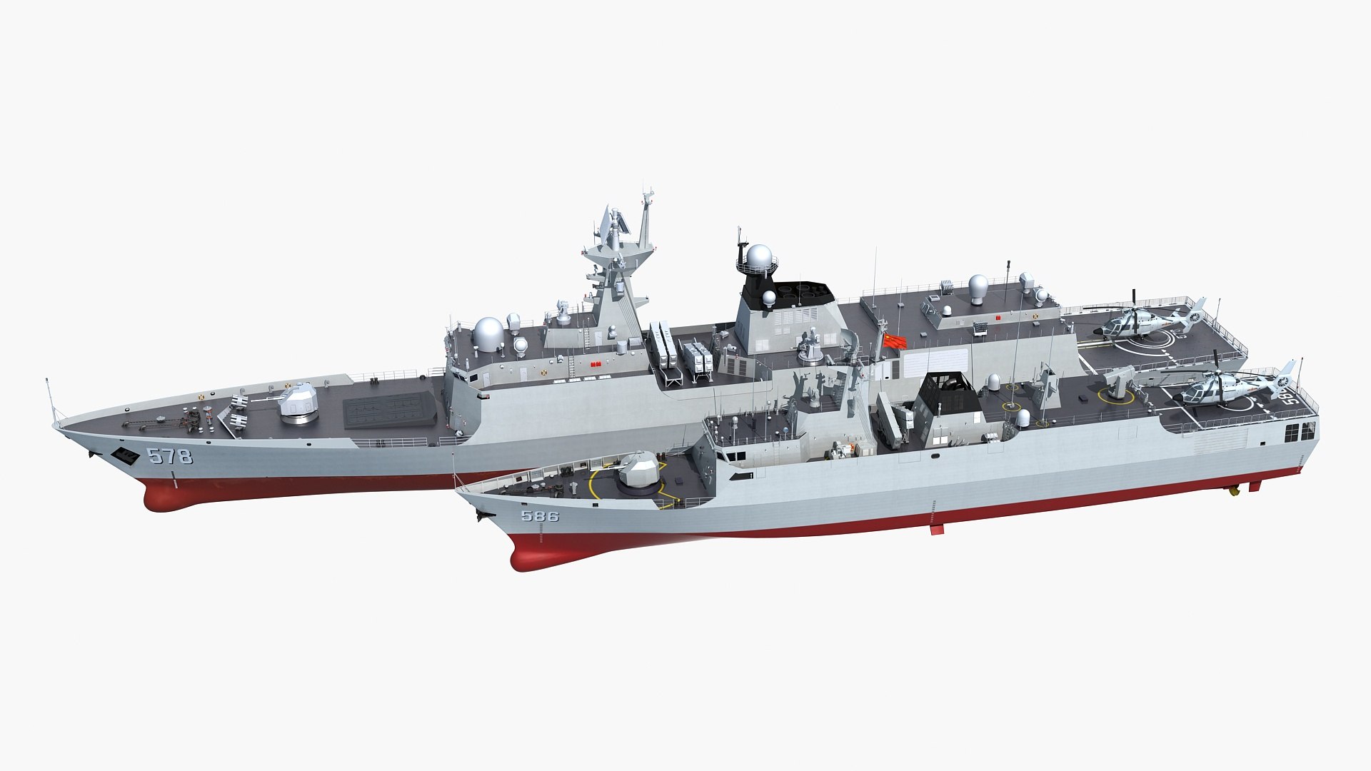 Chinese Navy Type 054A 056 Corvette 3D Model - TurboSquid 1940519