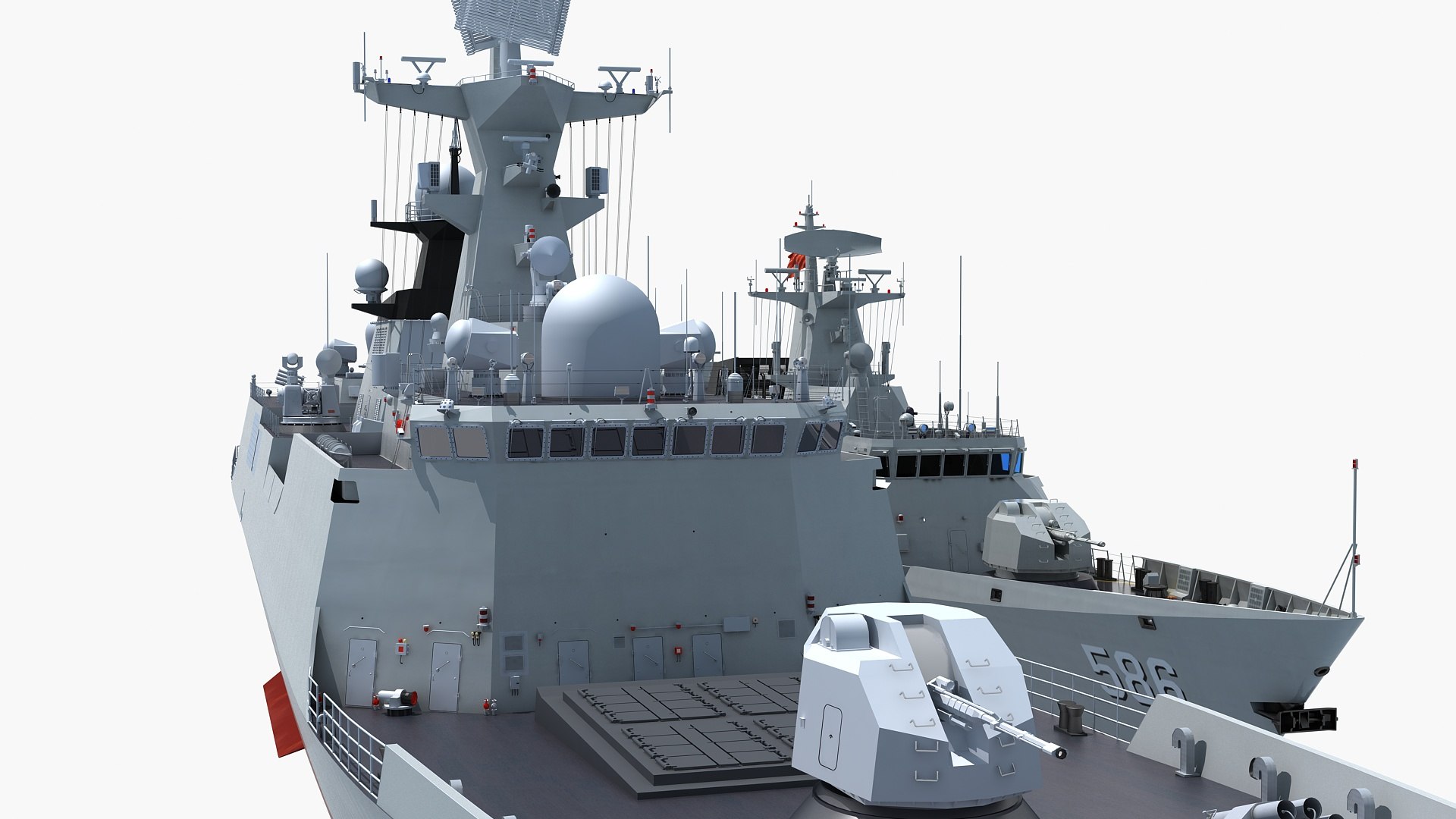 Chinese Navy Type 054A 056 Corvette 3D Model - TurboSquid 1940519