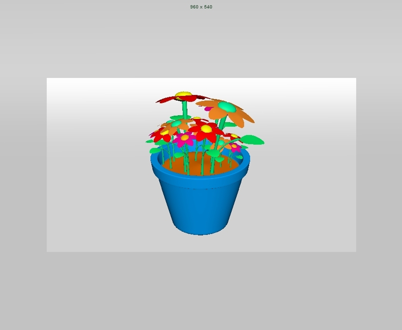 3D Cartoon Flower Pot - TurboSquid 1396302