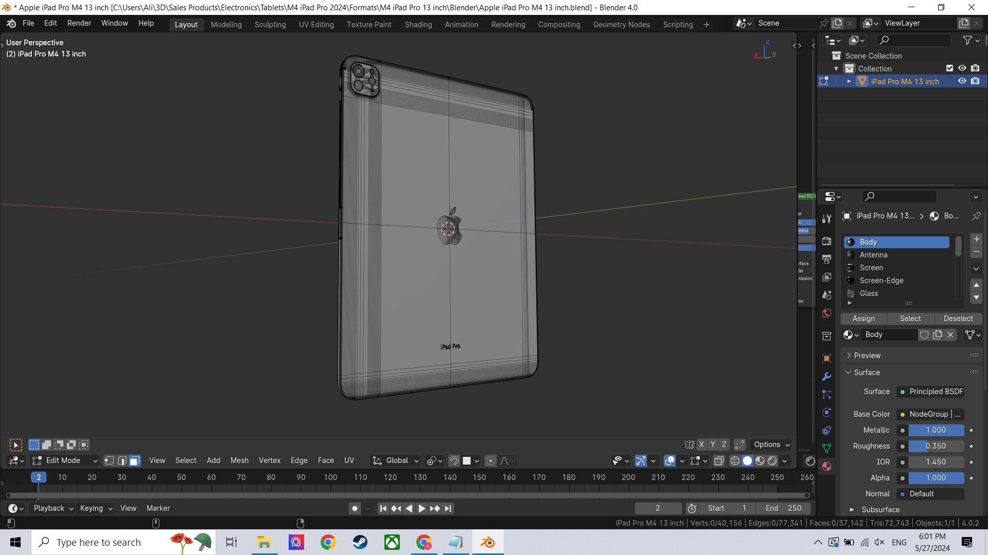 Apple IPhone 16 Pro And IPad Pro 2024 In Official Colors And Design 3D Model - TurboSquid 2298971