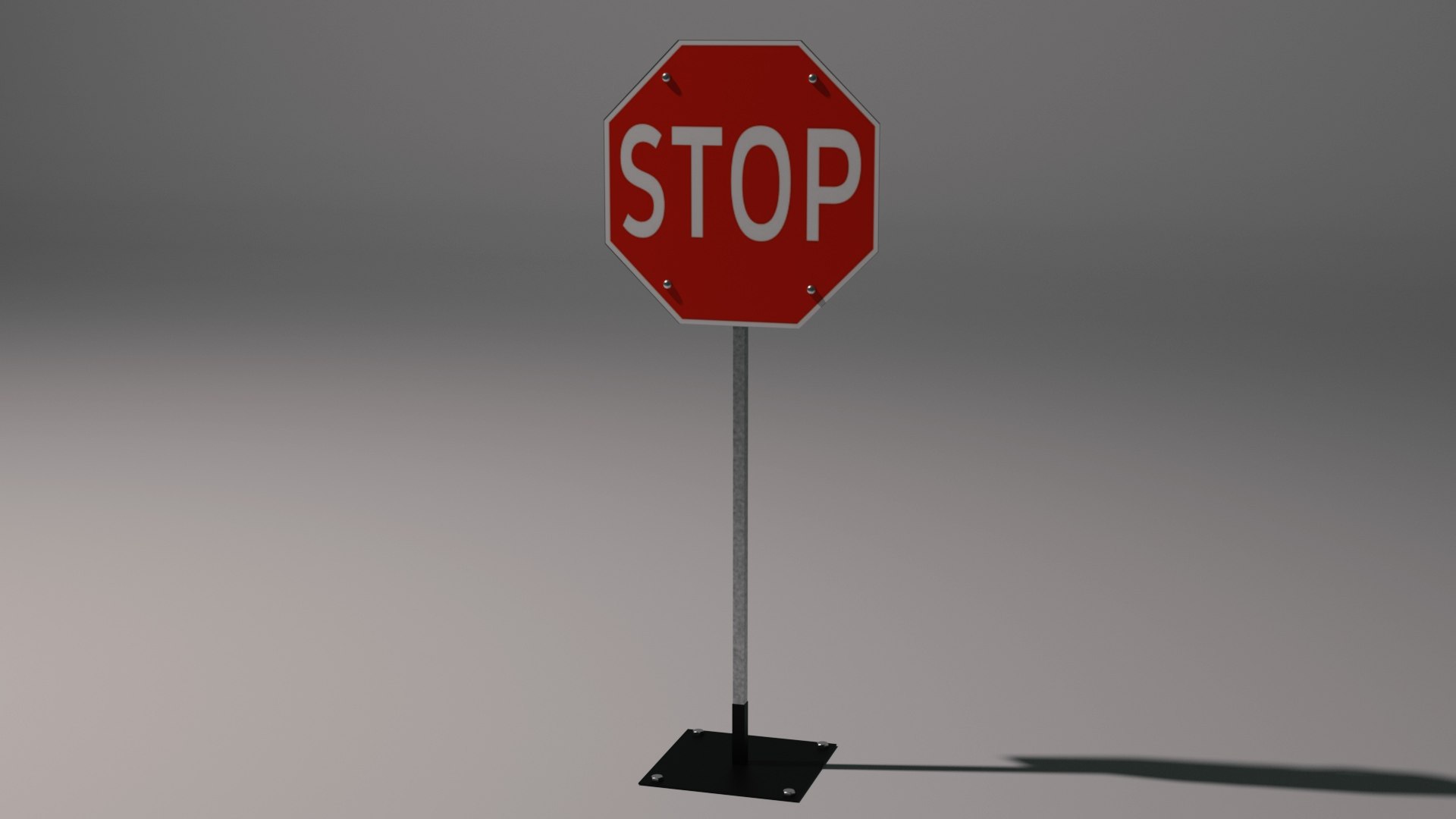 3D Stop Sign Model - TurboSquid 1883267