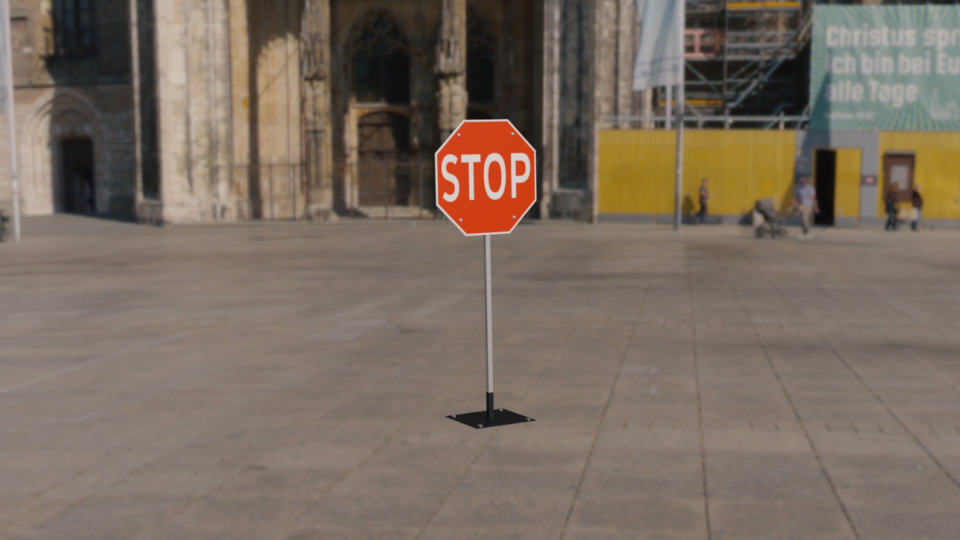 3D Stop Sign Model - TurboSquid 1883267