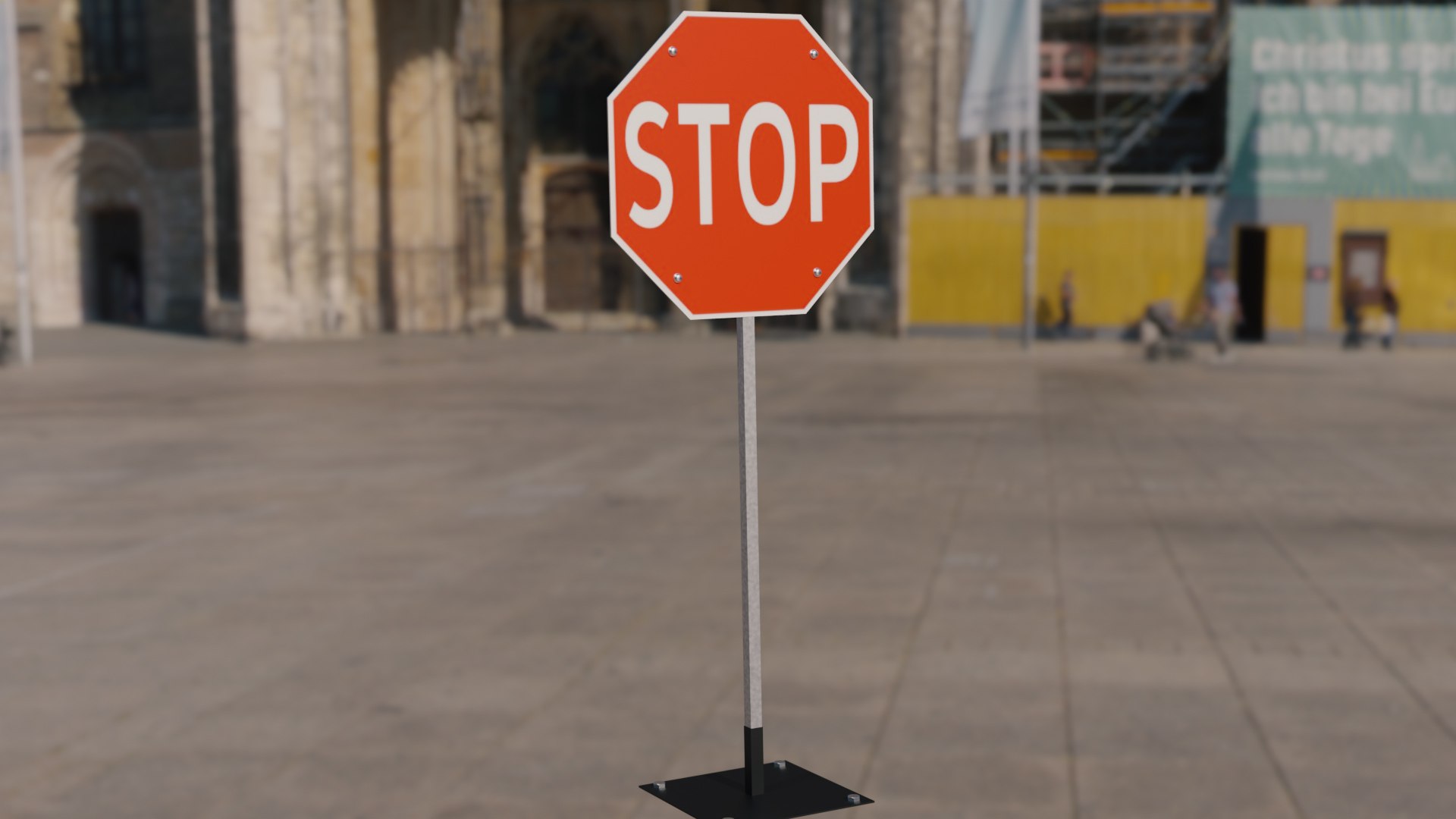 3D Stop Sign Model - TurboSquid 1883267