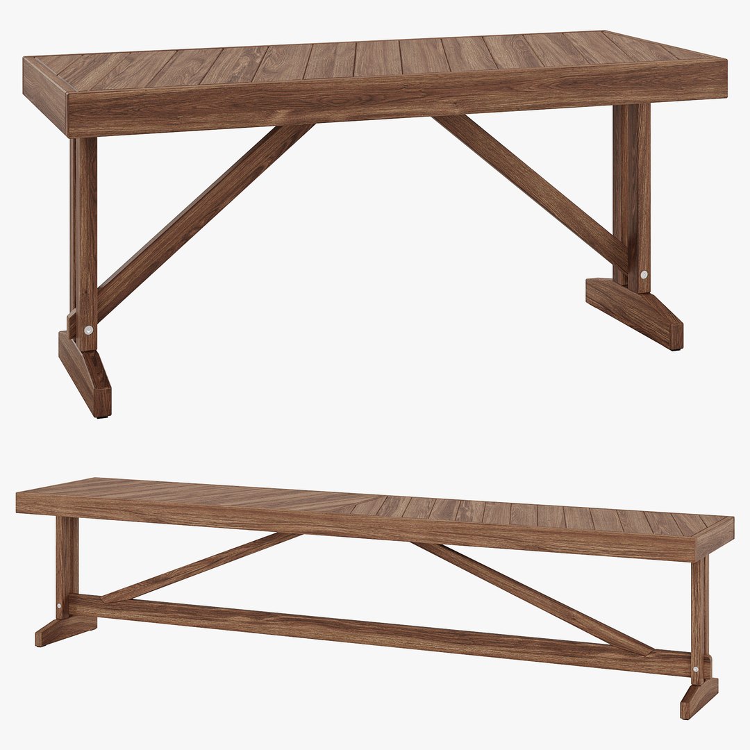 Ikea Norrmanso Outdoor Bench 3D Model - TurboSquid 2360791