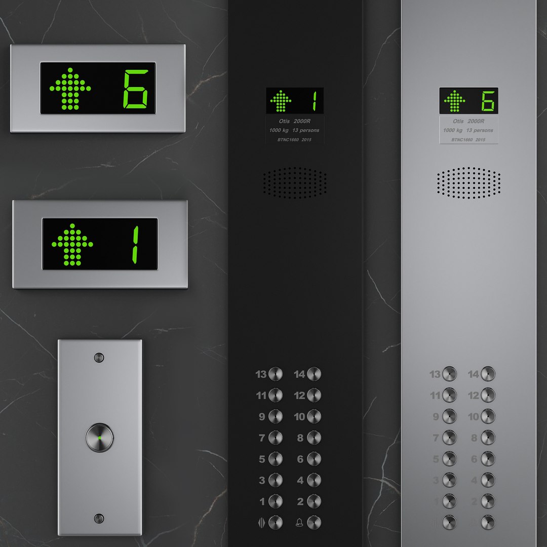 3D OTIS 2000 R Elevator Model - TurboSquid 1838366