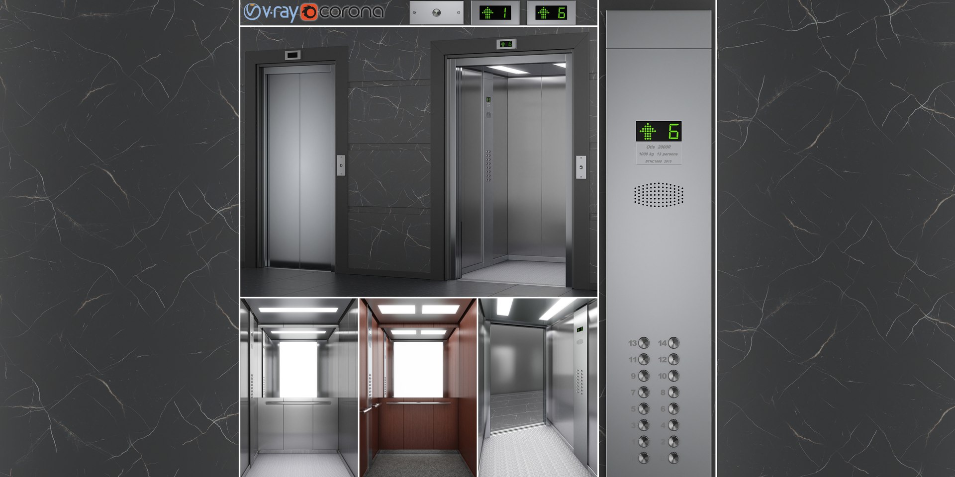 3D OTIS 2000 R Elevator Model - TurboSquid 1838366