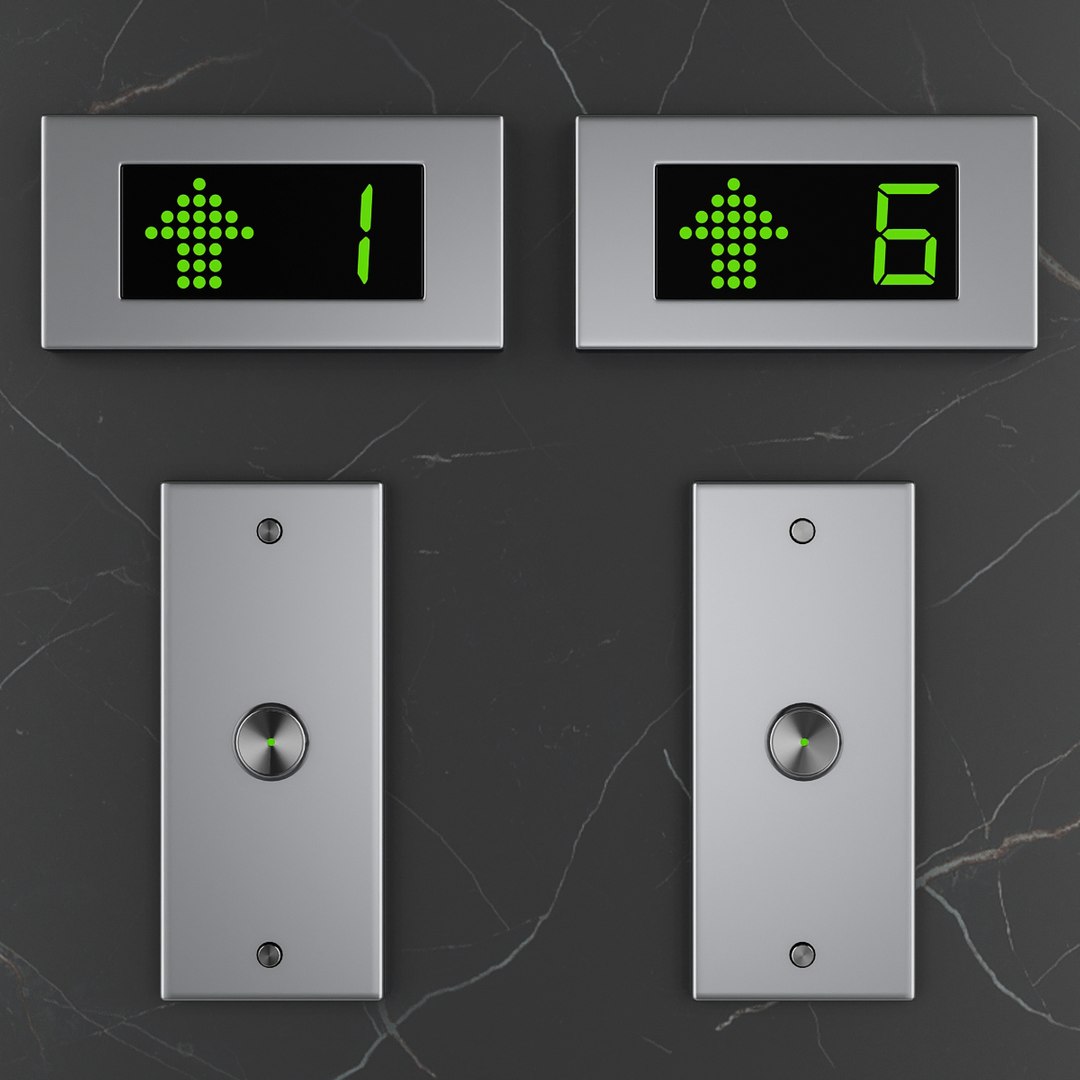 3D OTIS 2000 R Elevator model - TurboSquid 1838366