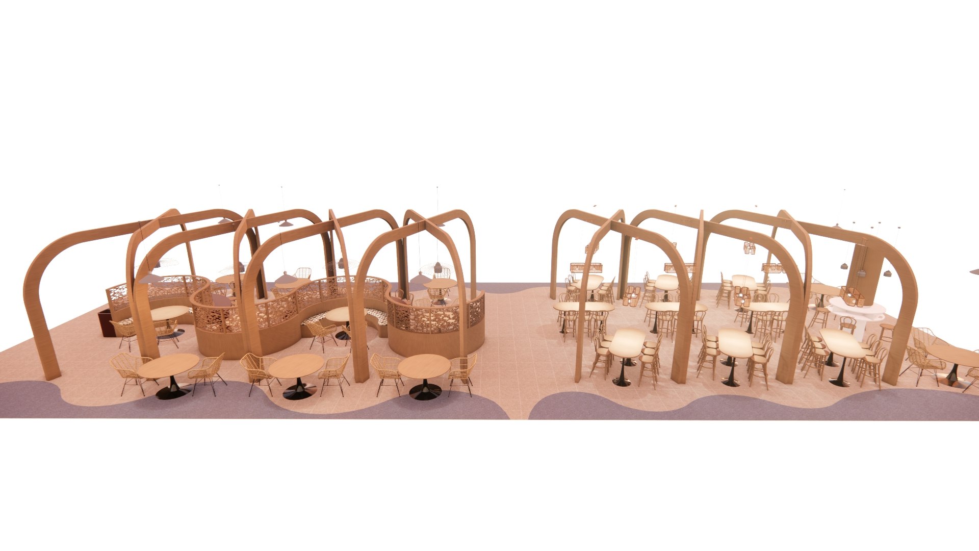 3D Model Food Court 2 - TurboSquid 2288797