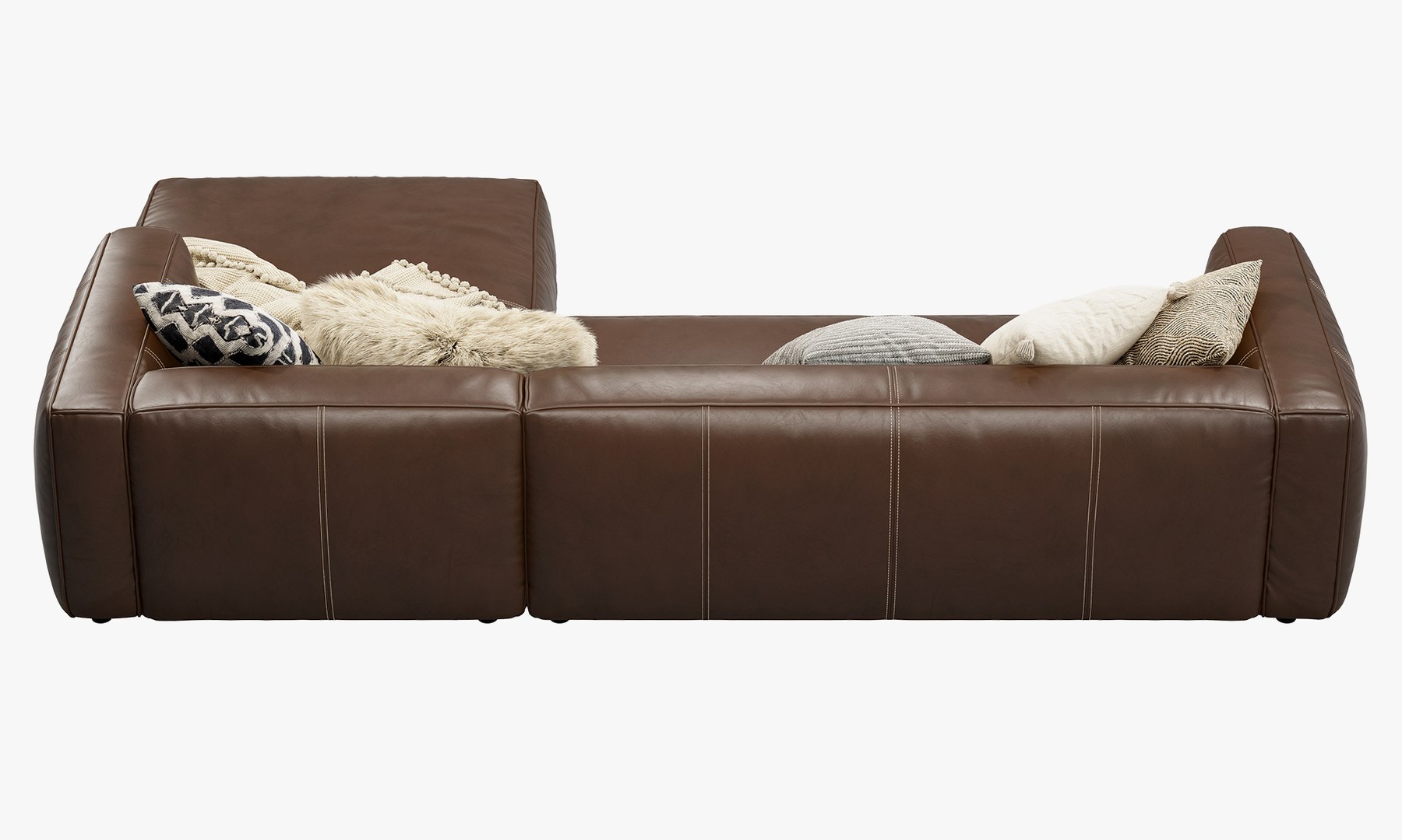 Joybird Jaxon Sectional Leather Sofa Model - TurboSquid 2235654
