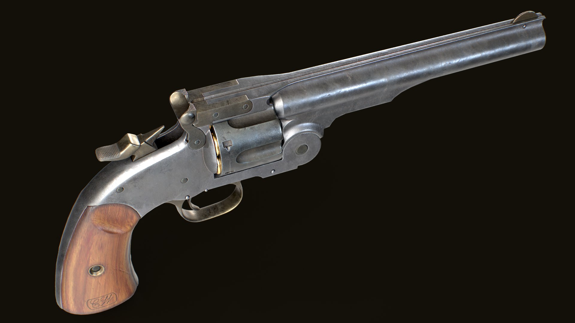 3D Model Schofield Revolver - TurboSquid 2032230