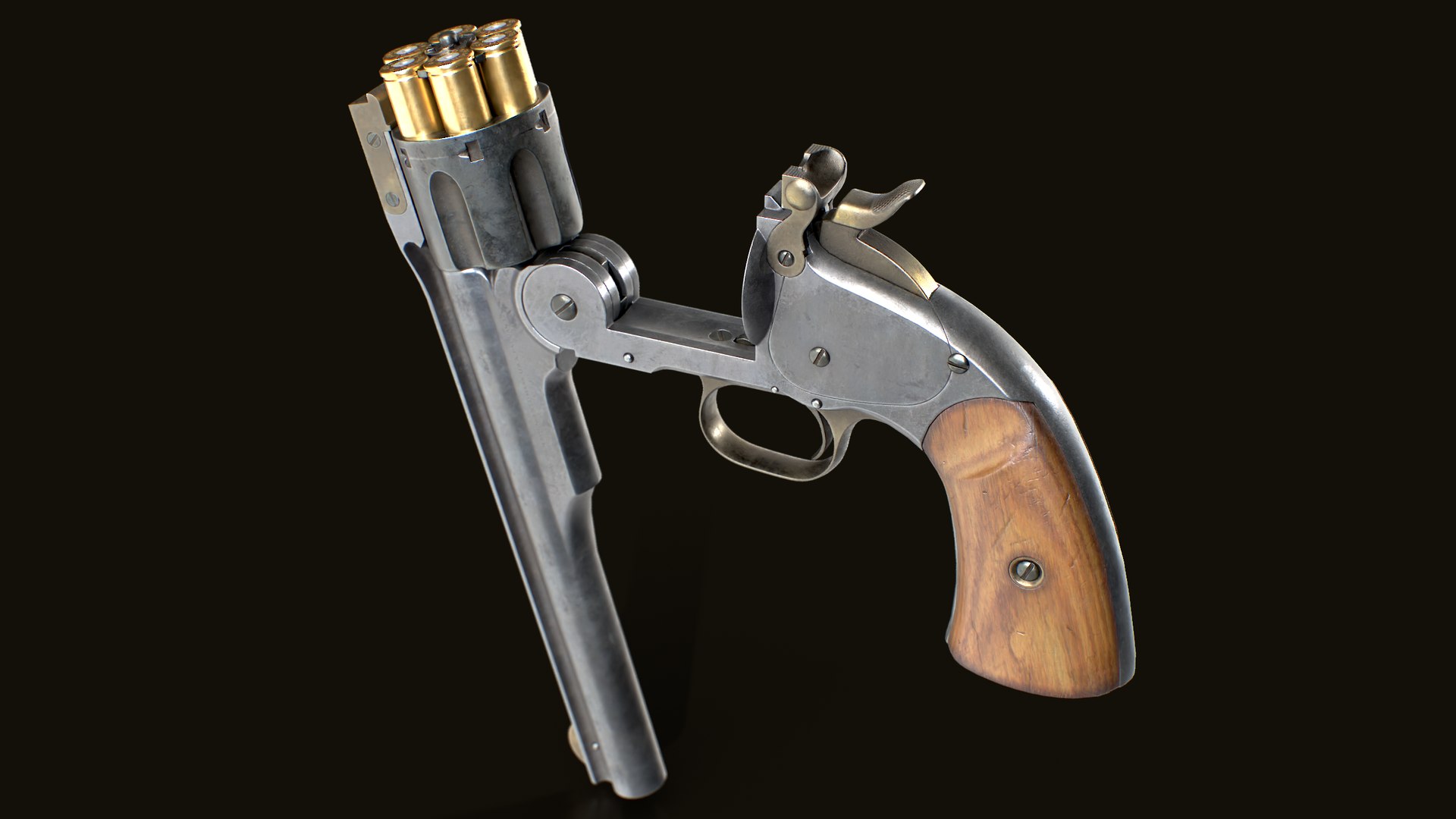 3D Model Schofield Revolver - TurboSquid 2032230