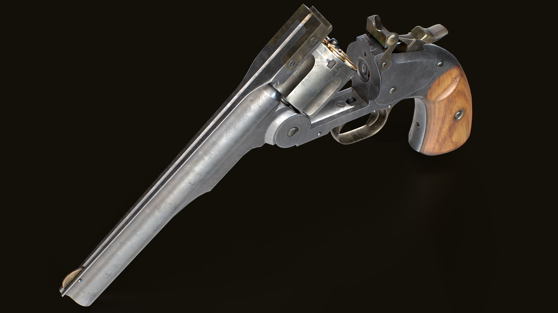 3D Model Schofield Revolver - TurboSquid 2032230