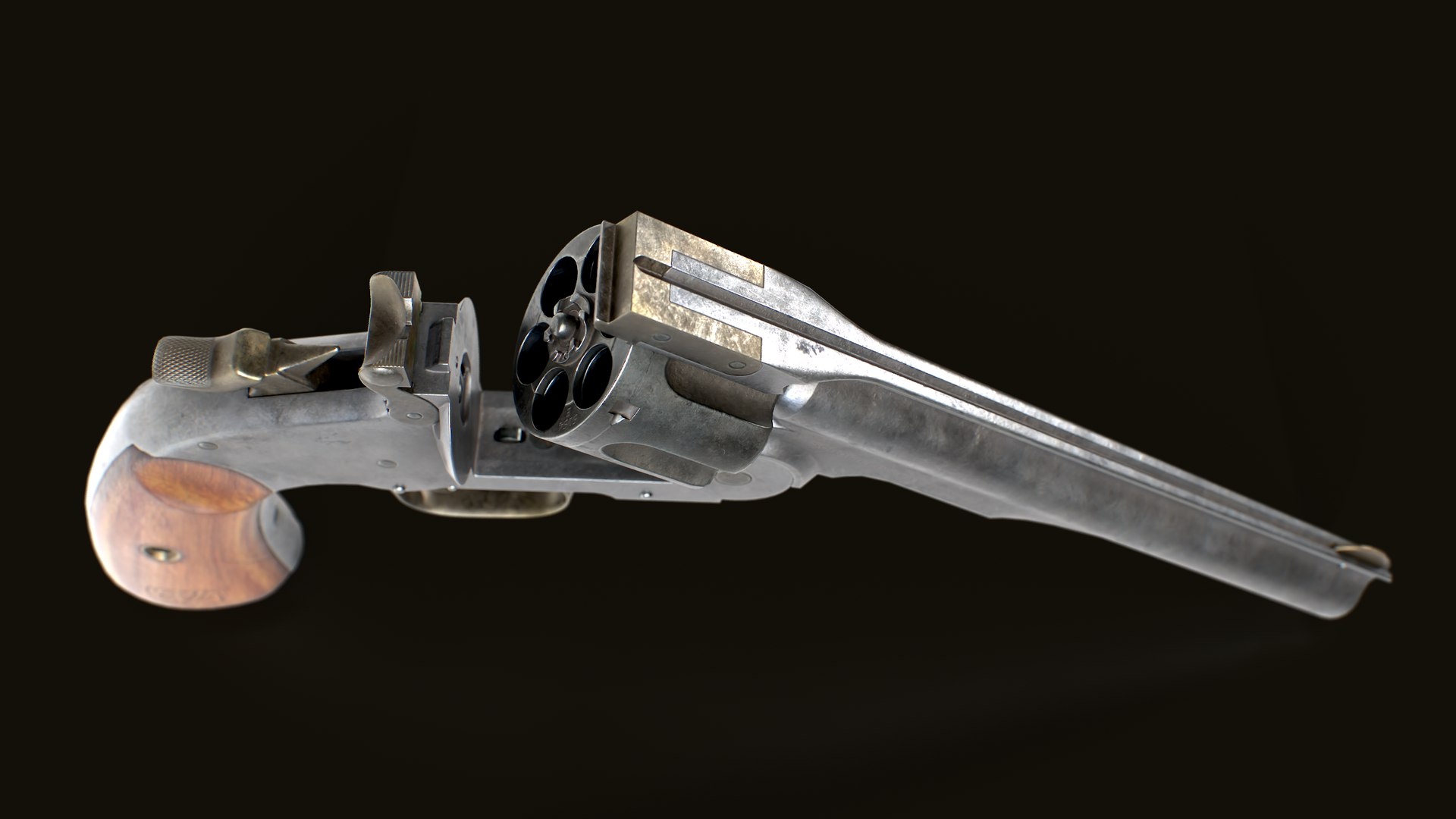 3D Model Schofield Revolver - TurboSquid 2032230