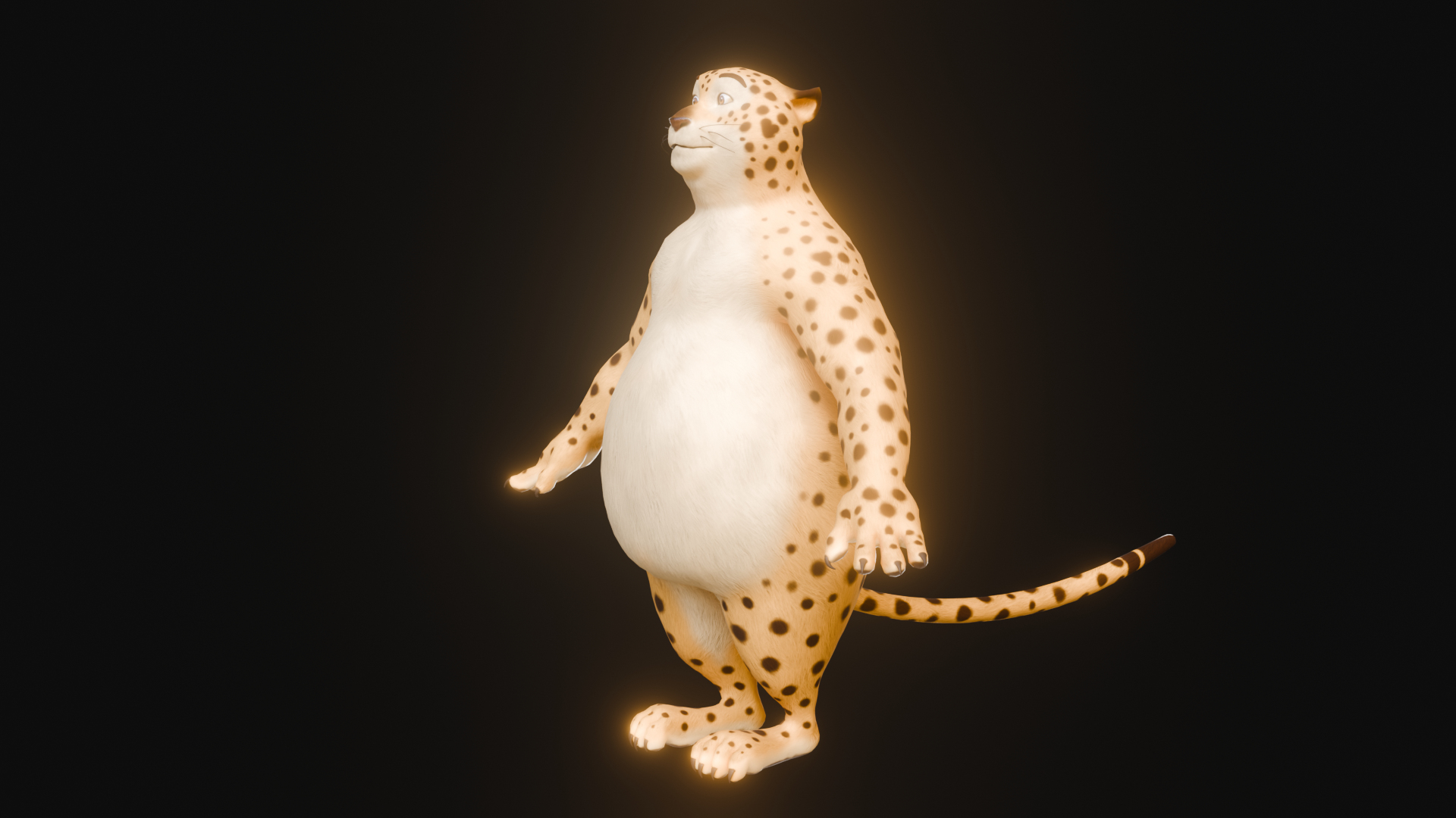 Stylized Biped Cheetah - Rigged 3D Character Model - TurboSquid 2516585