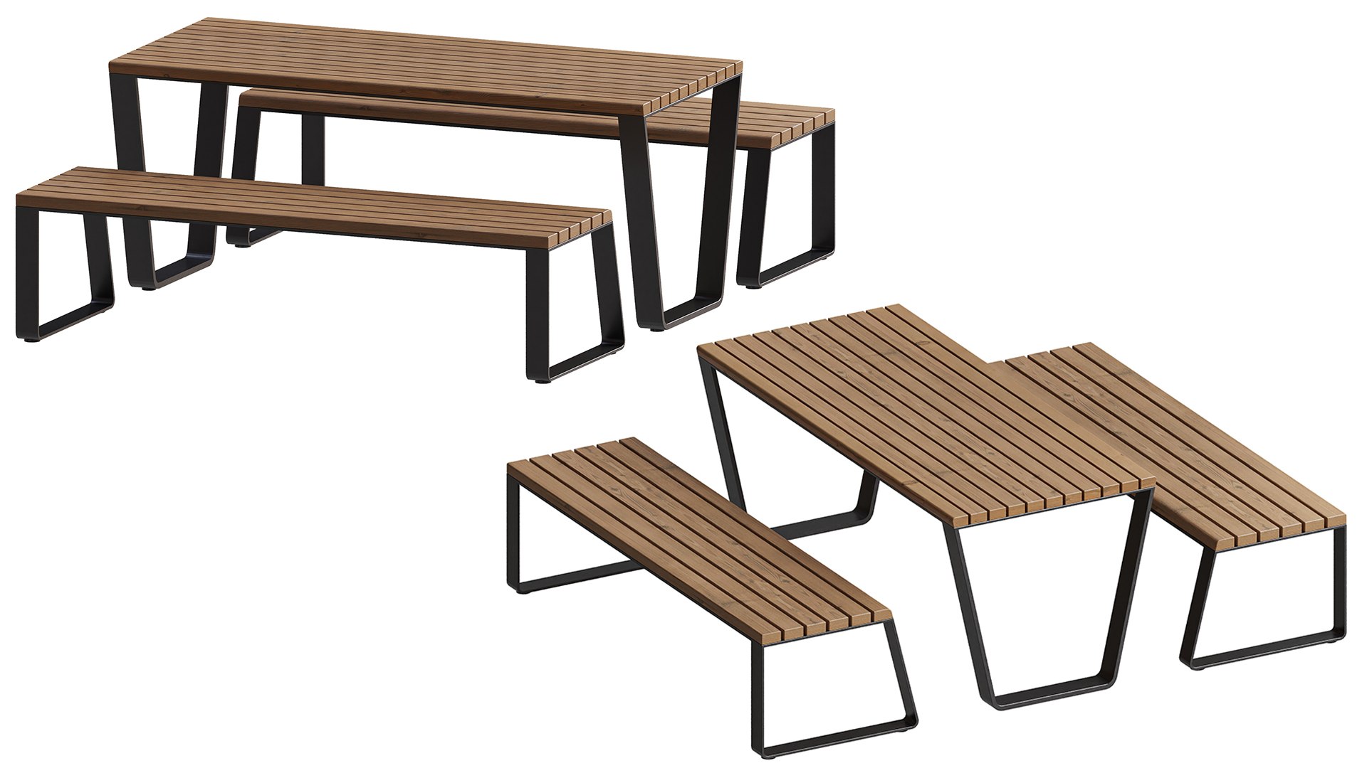 3D Garden Table Model - TurboSquid 2210836