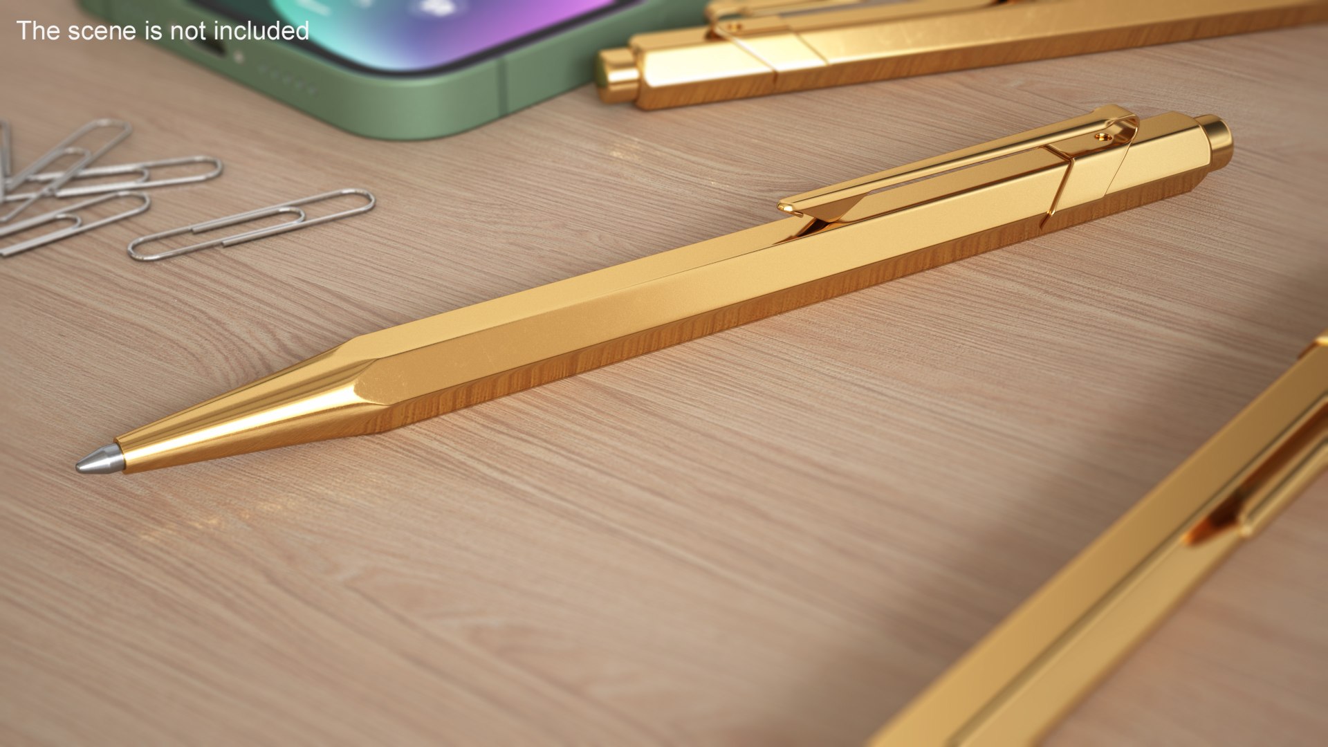 3D Luxury Golden Pen - TurboSquid 2059876