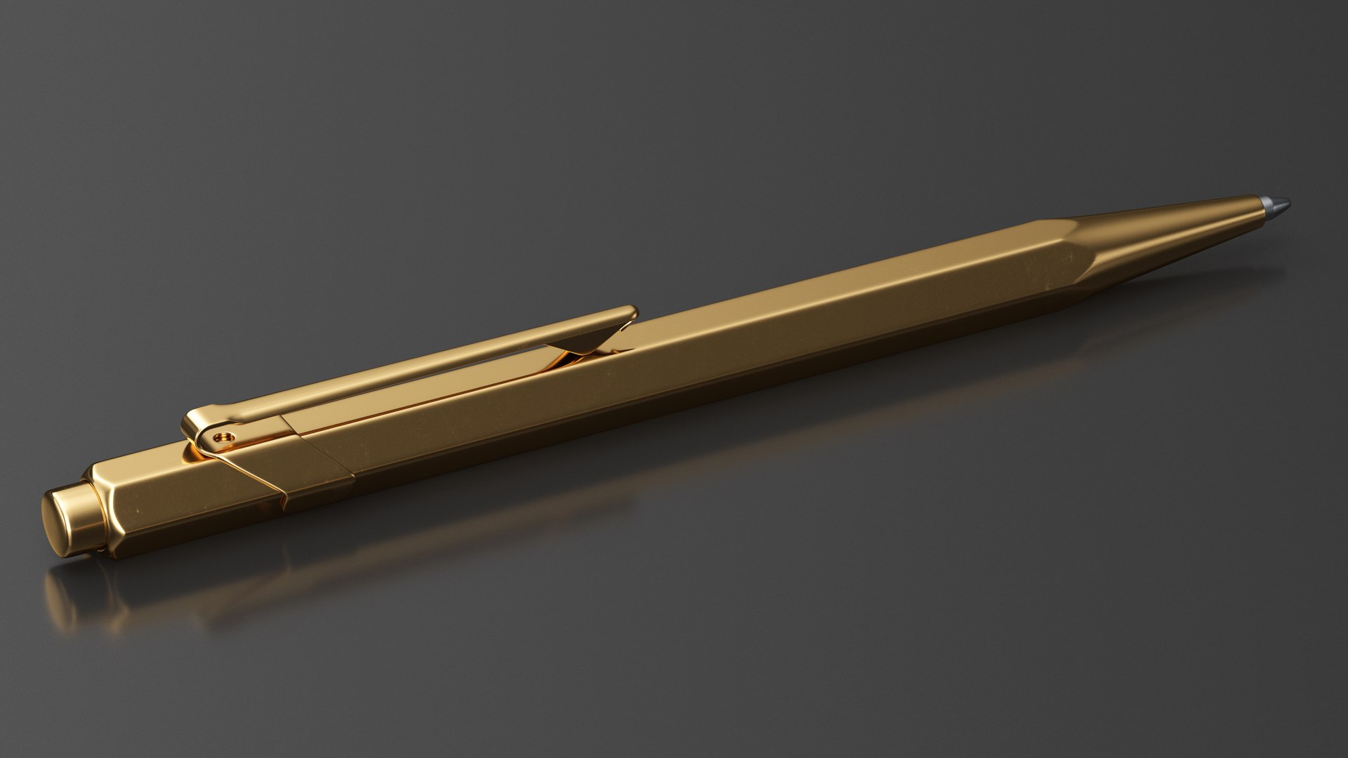 3D Luxury Golden Pen - TurboSquid 2059876