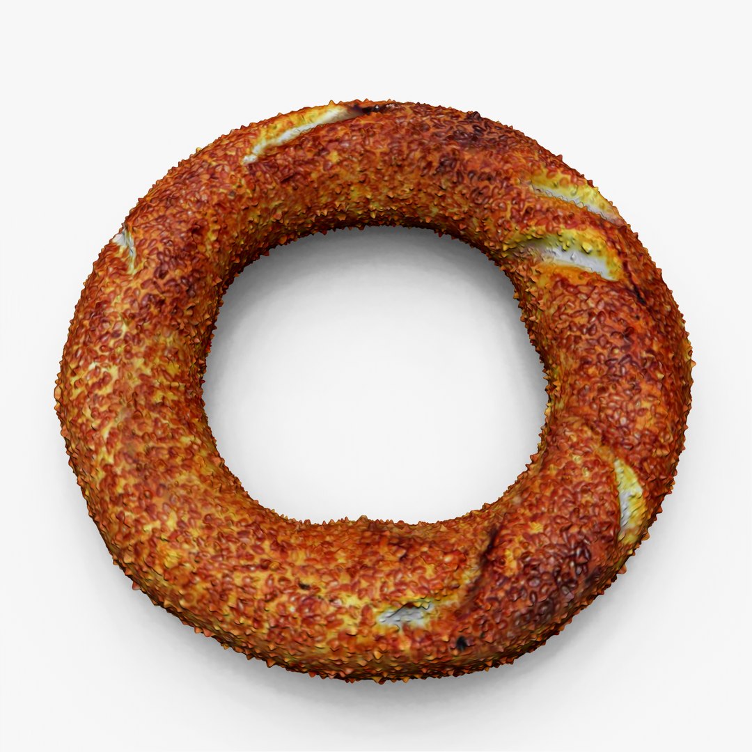 3d Turkish Bagel Simit