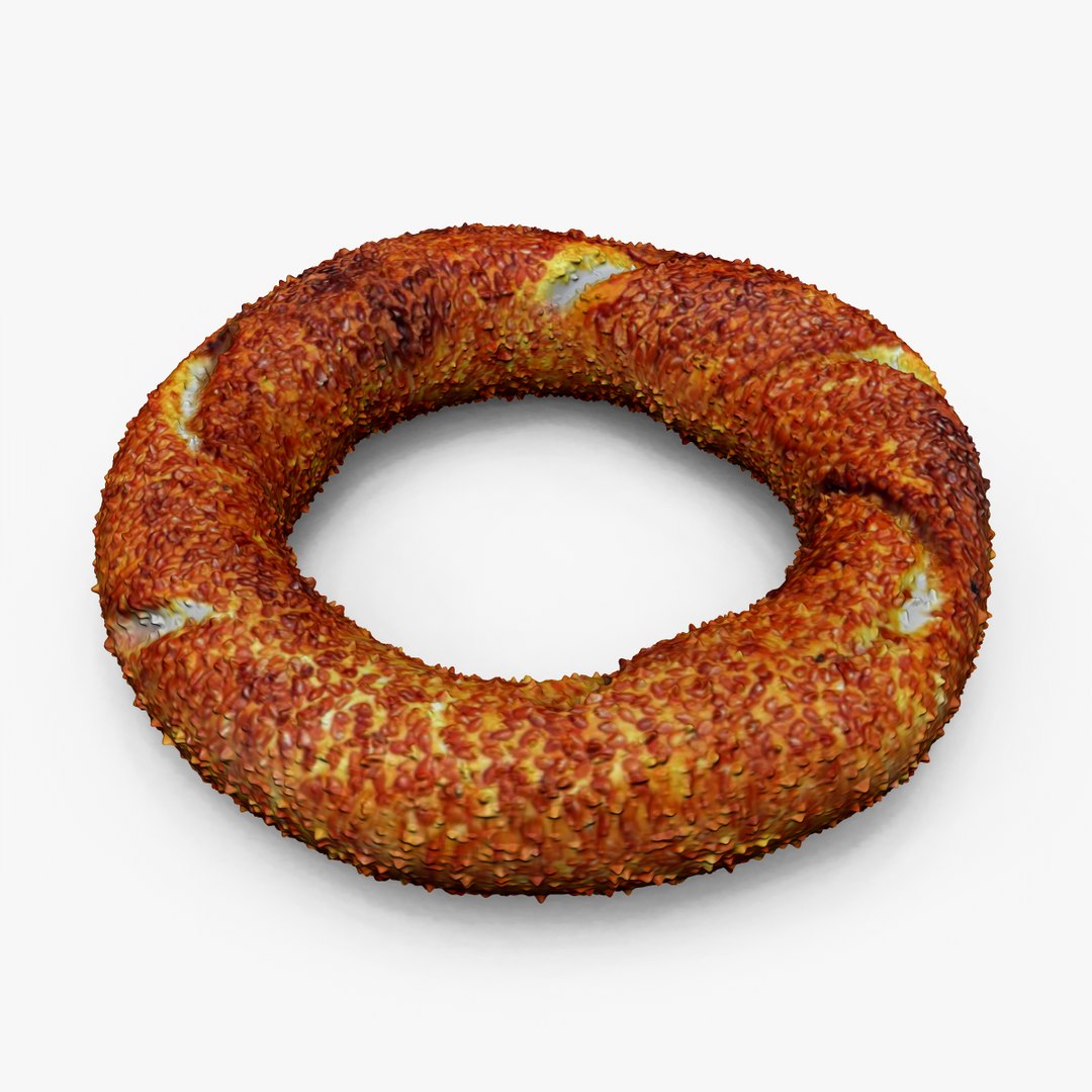 3d Turkish Bagel Simit