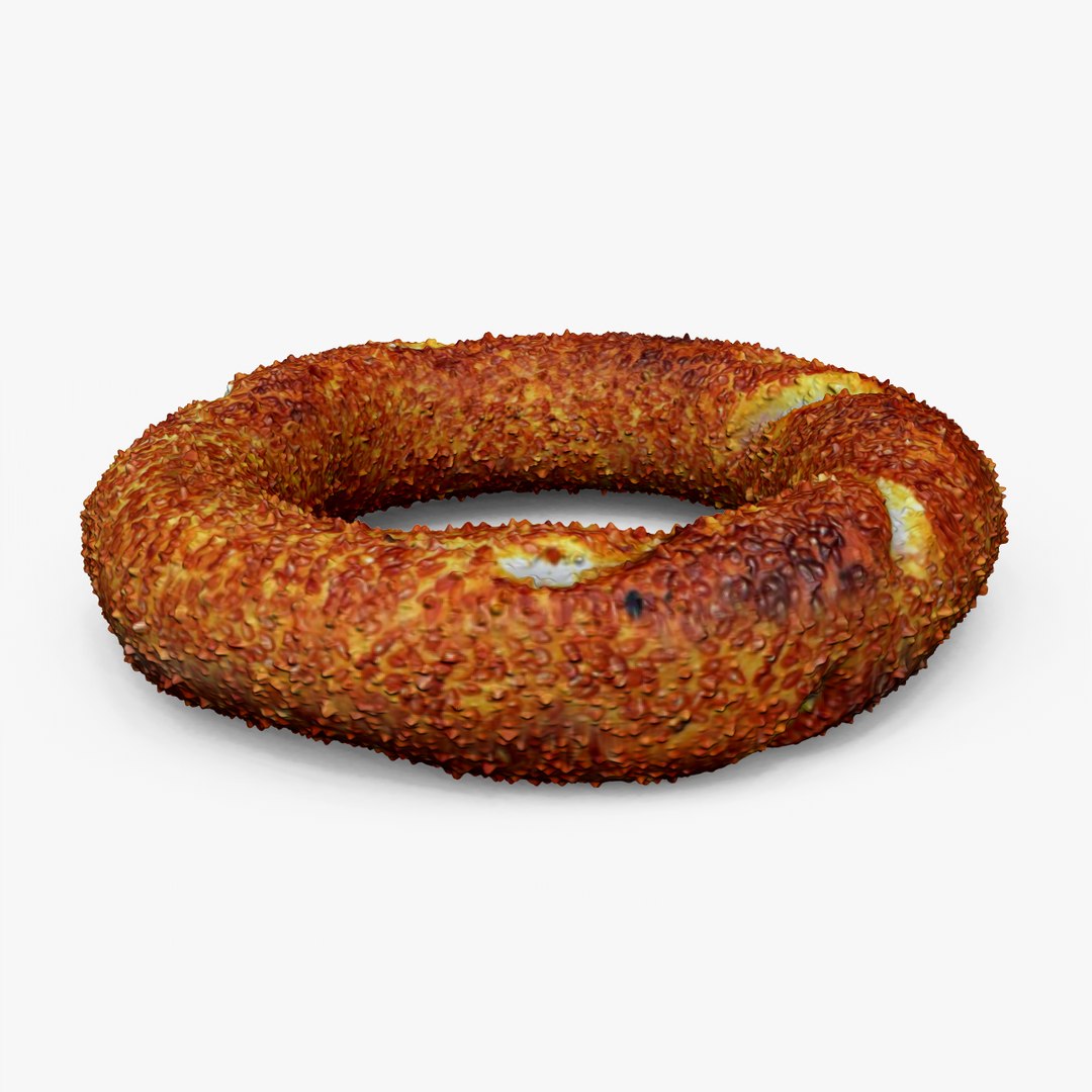 3d Turkish Bagel Simit