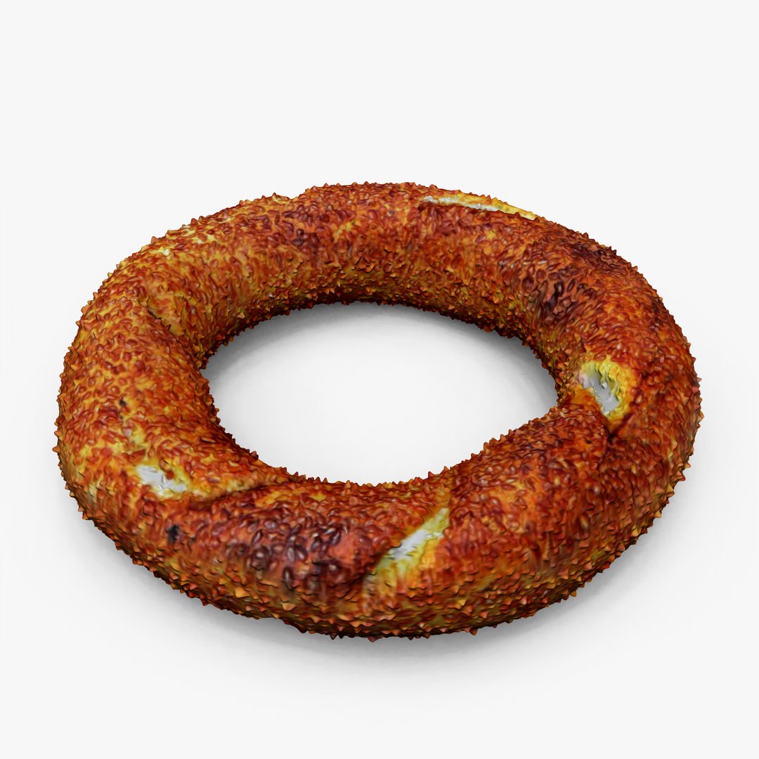 3d Turkish Bagel Simit