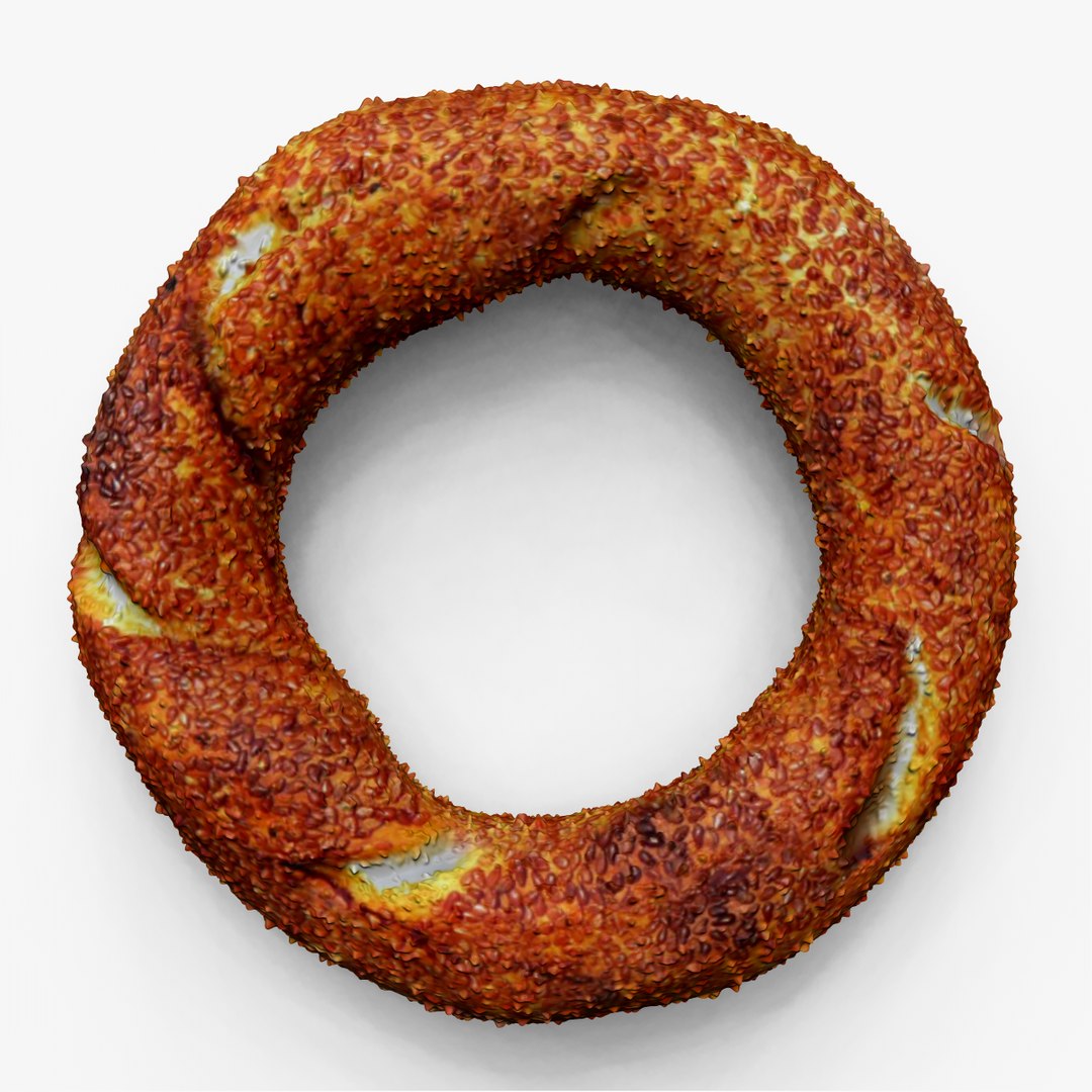 3d turkish bagel simit
