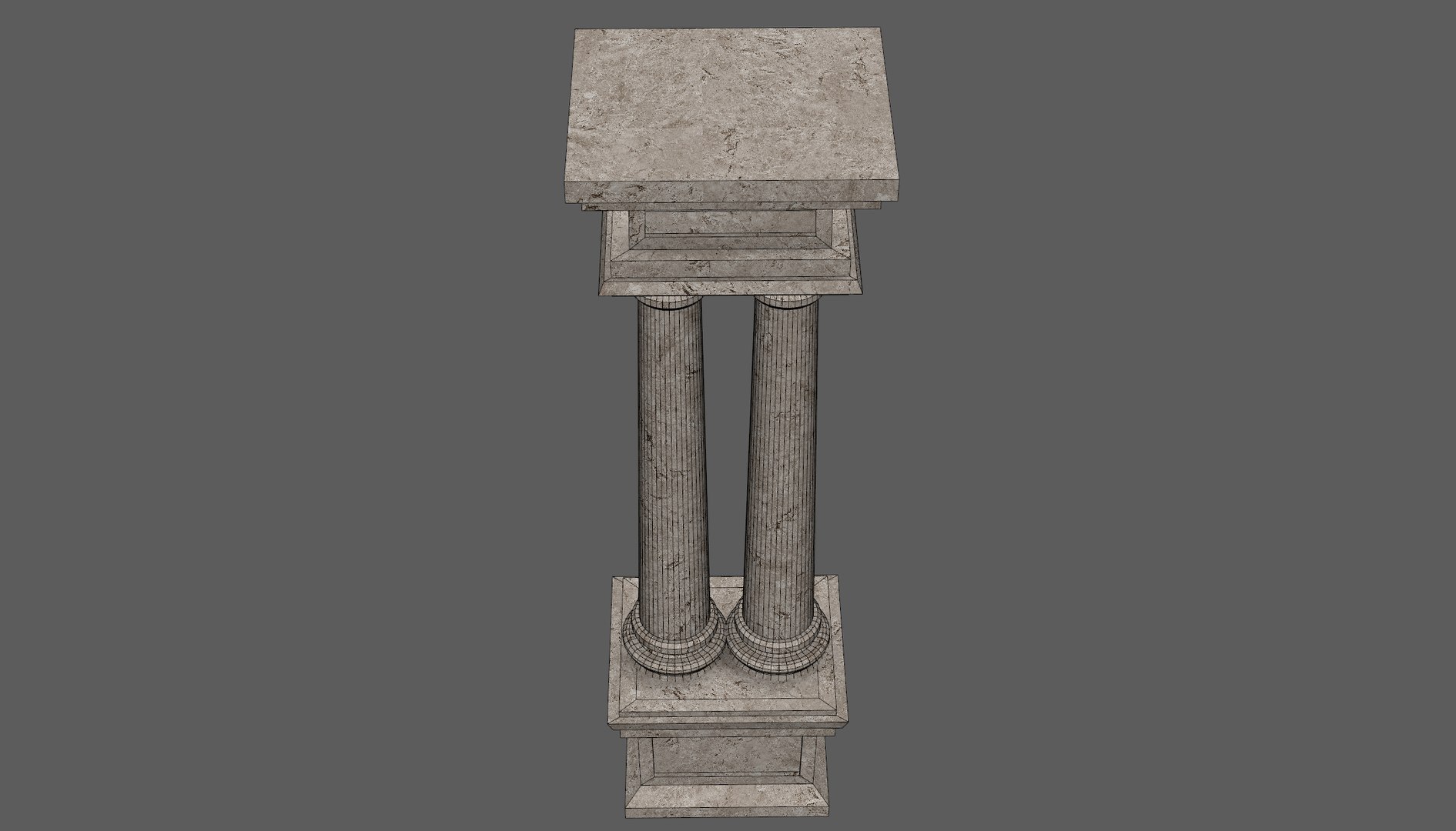 Free Classic Twin Pillar 3D Model - TurboSquid 2224828