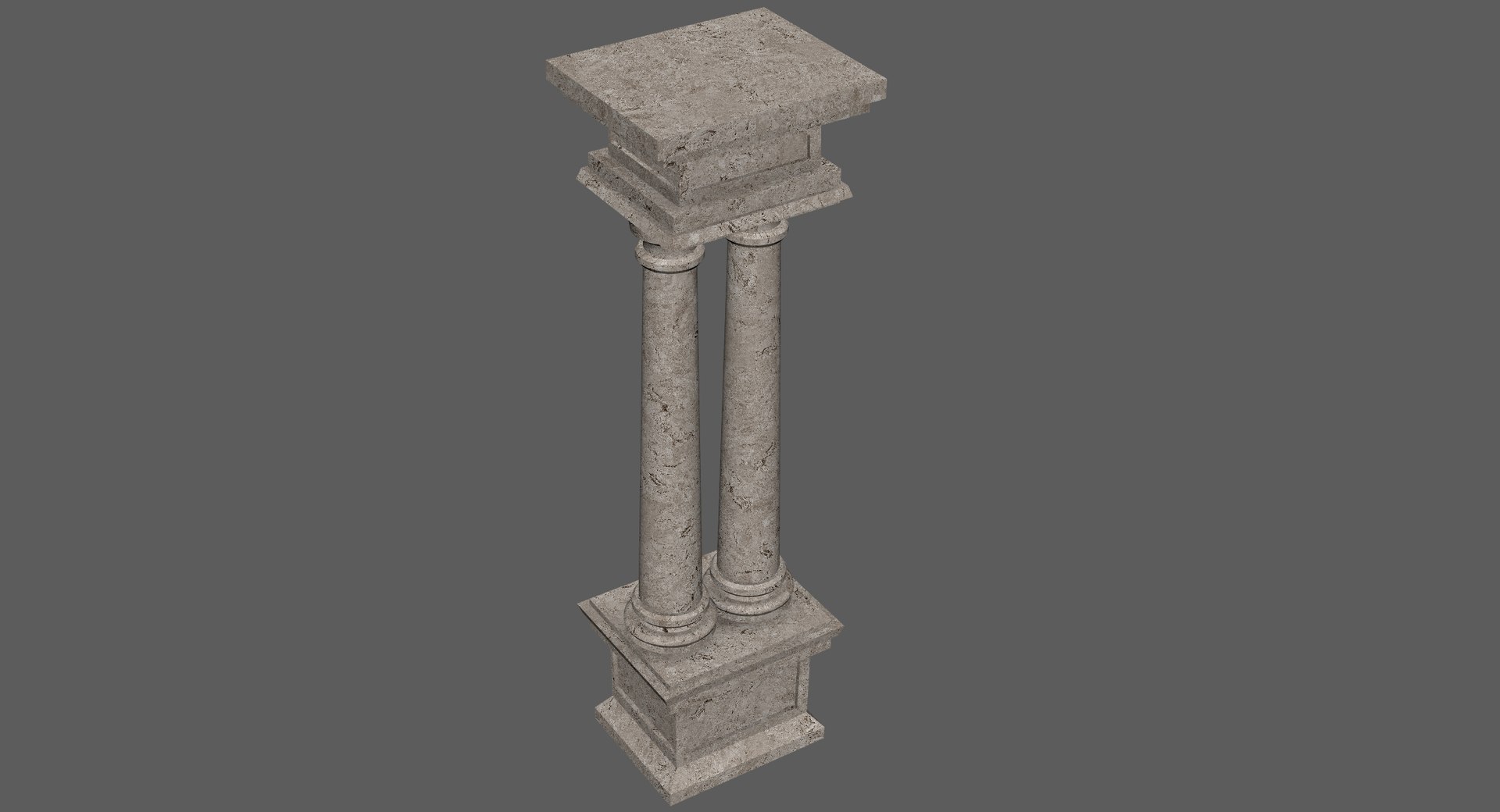 Free Classic Twin Pillar 3D Model - TurboSquid 2224828