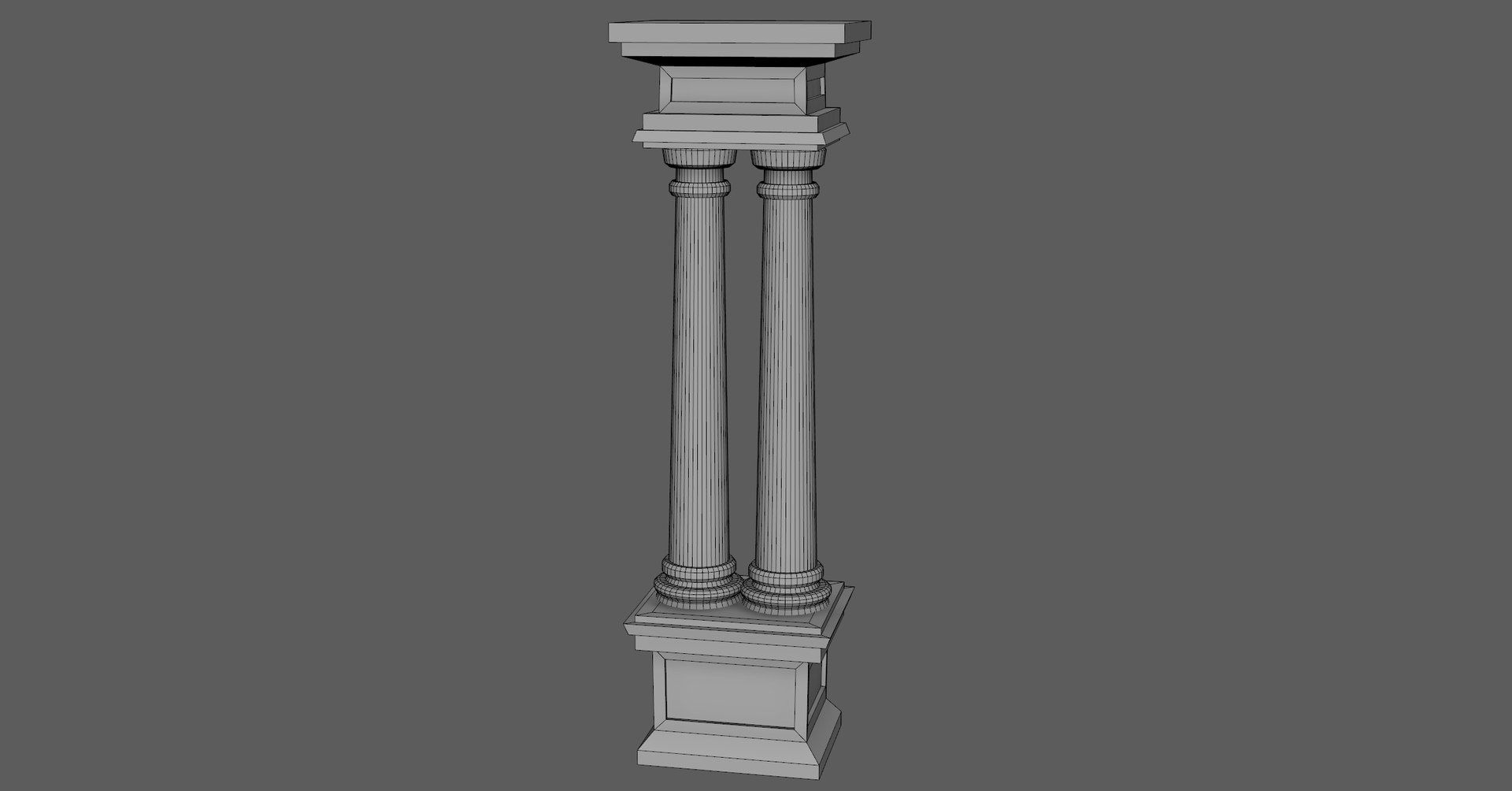 Free Classic Twin Pillar 3D Model - TurboSquid 2224828