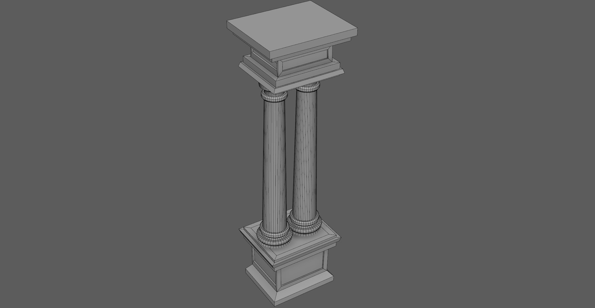 Free Classic Twin Pillar 3D Model - TurboSquid 2224828