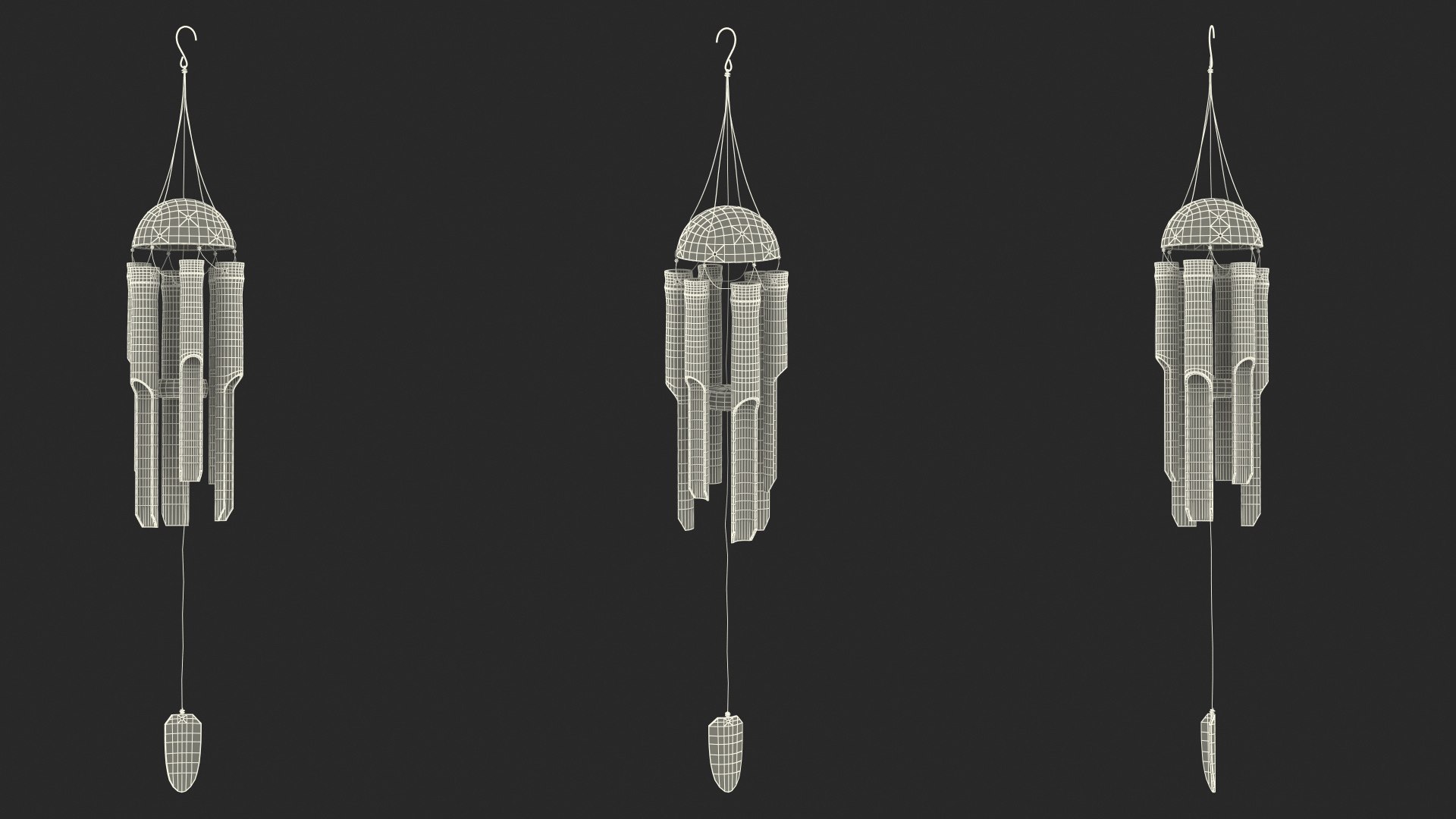 Bamboo Wind Chimes 3D model - TurboSquid 1846638